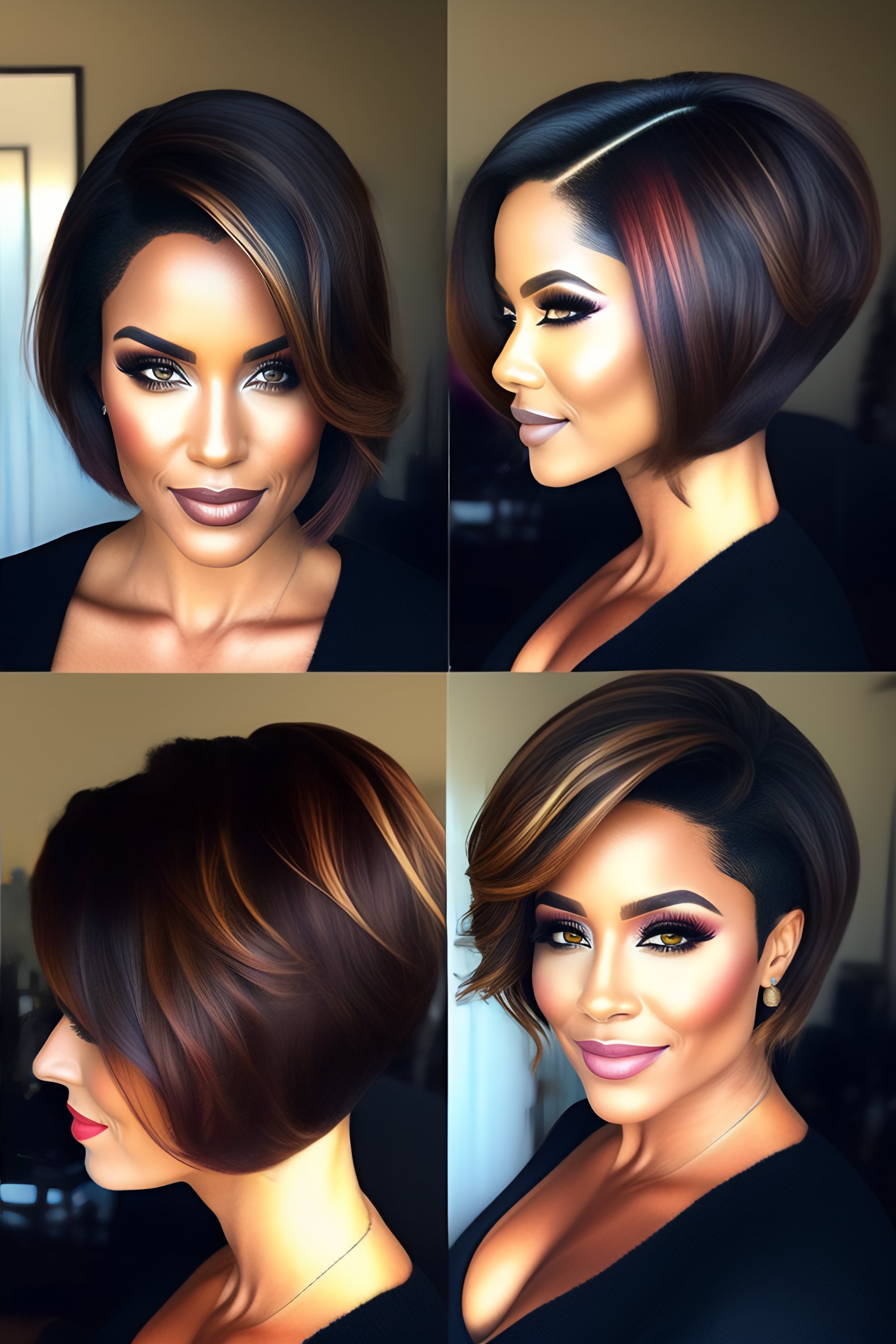 Lexica - Beautiful woman, intimate haircut