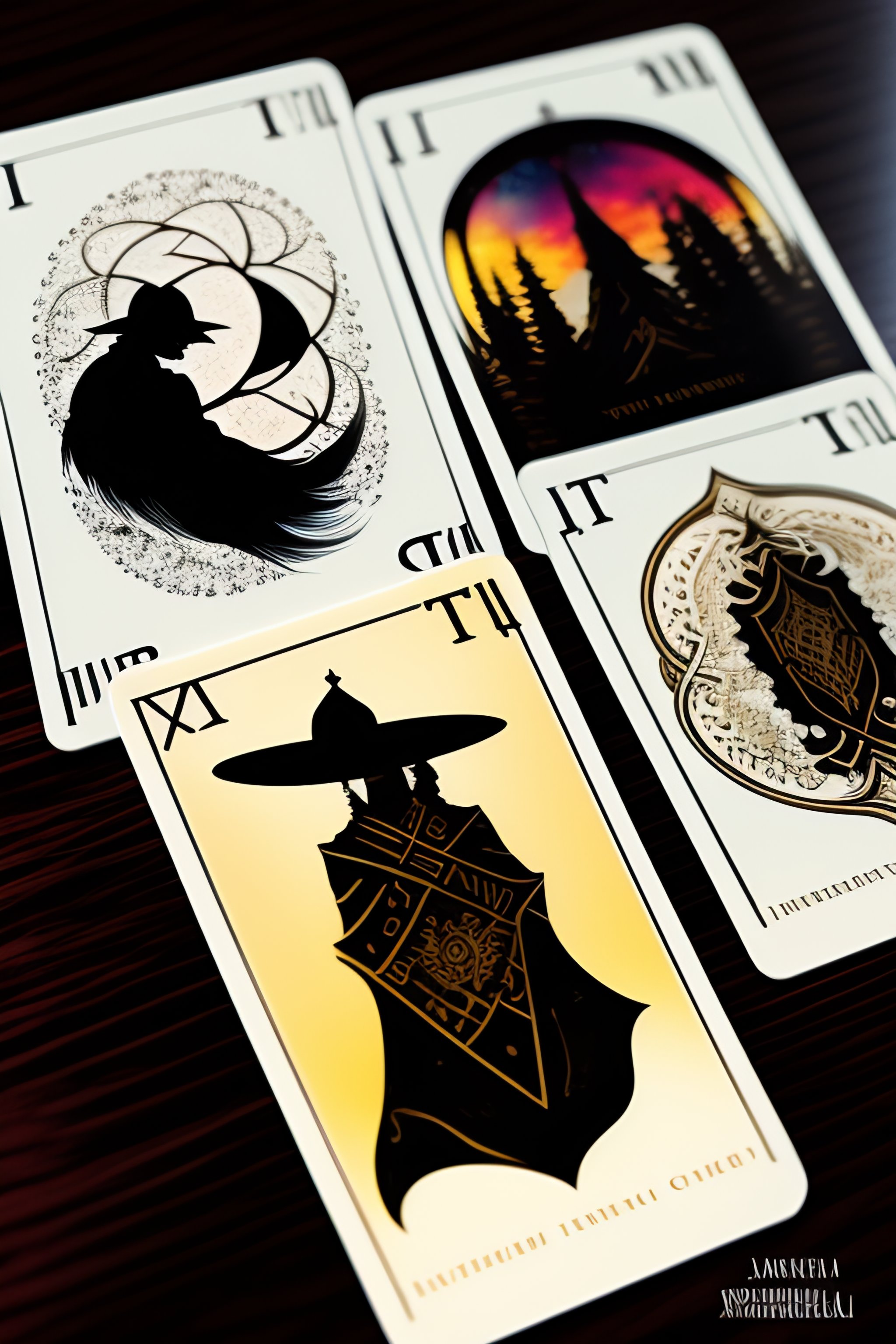 Lexica - Rorschach ink test Tarot Cards