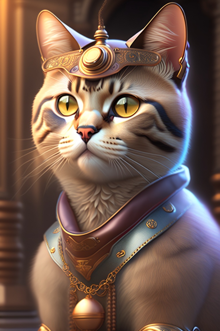 Lexica - Steampunk cat, octane render, hyper realistic, --ar 2:3 --q 2