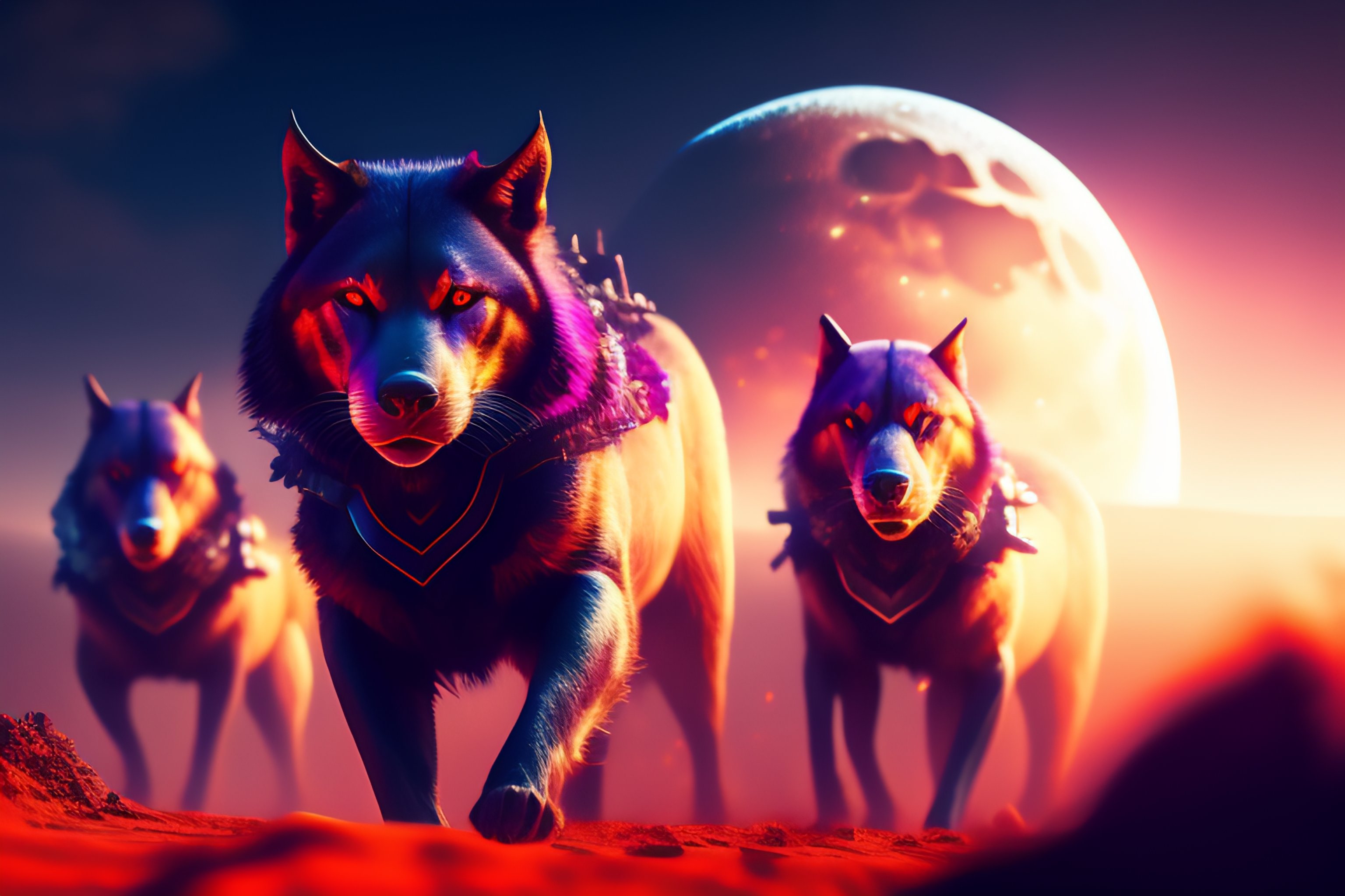 Lexica - A team of females of beautiful armed warriors defending ...