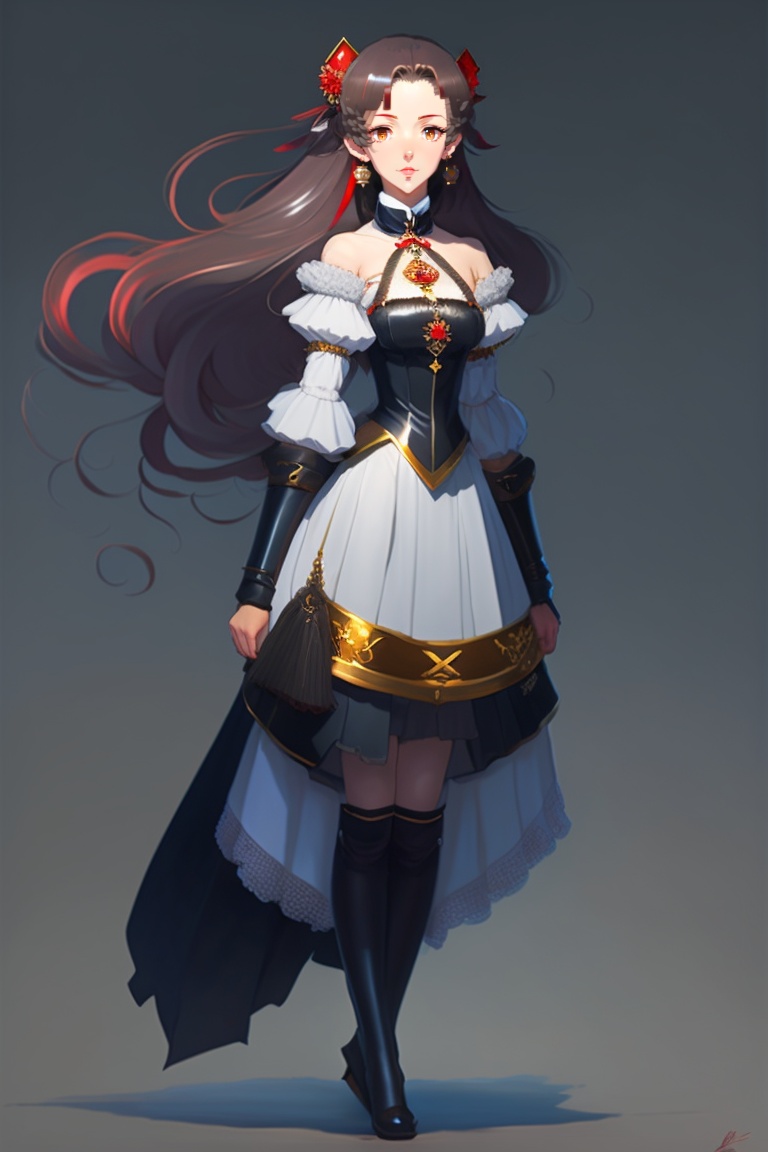 Lexica - Baroque oil painting anime key visual full body portrait ...