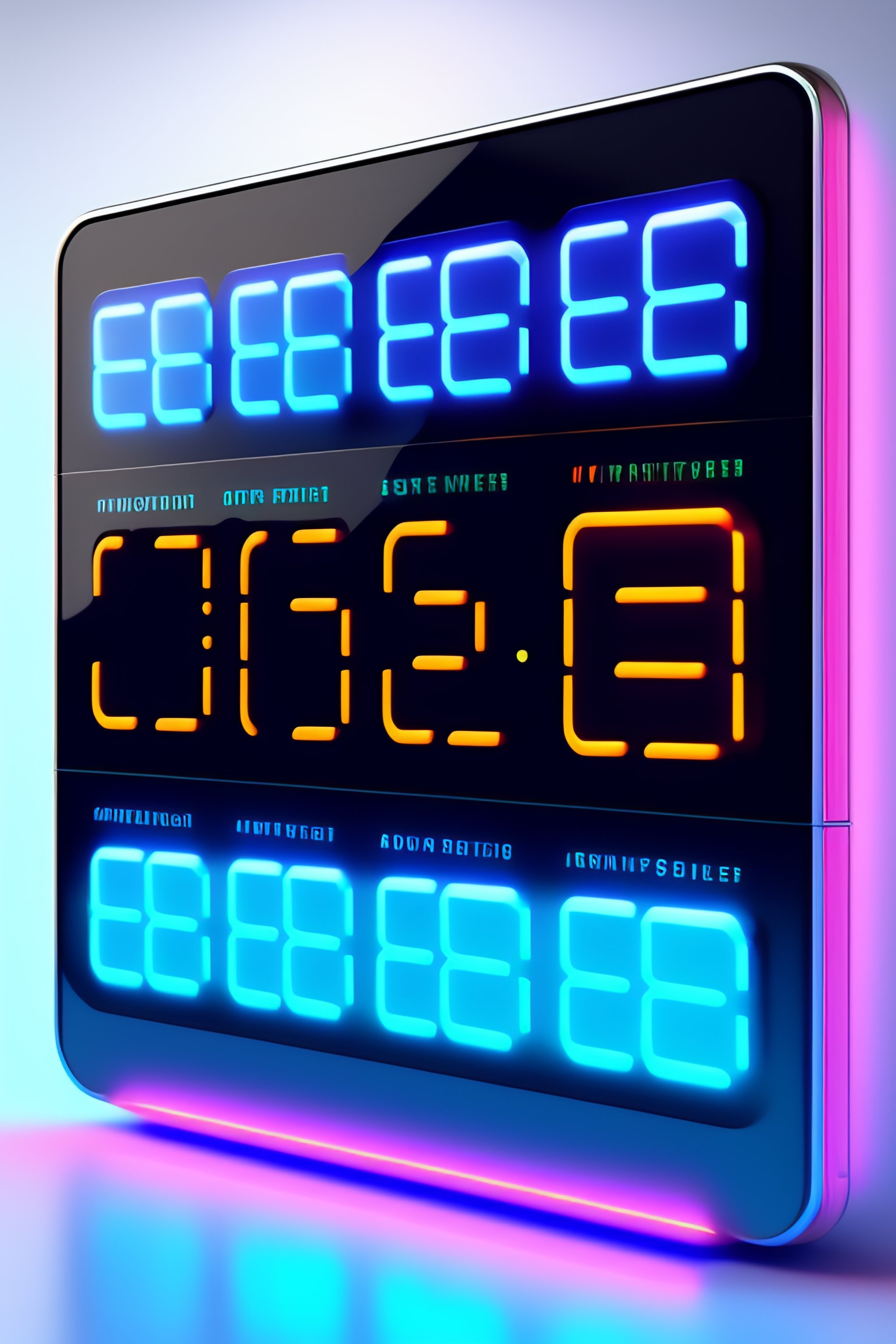 Lexica - Realistic 3D render of a futuristic digital control panel ...