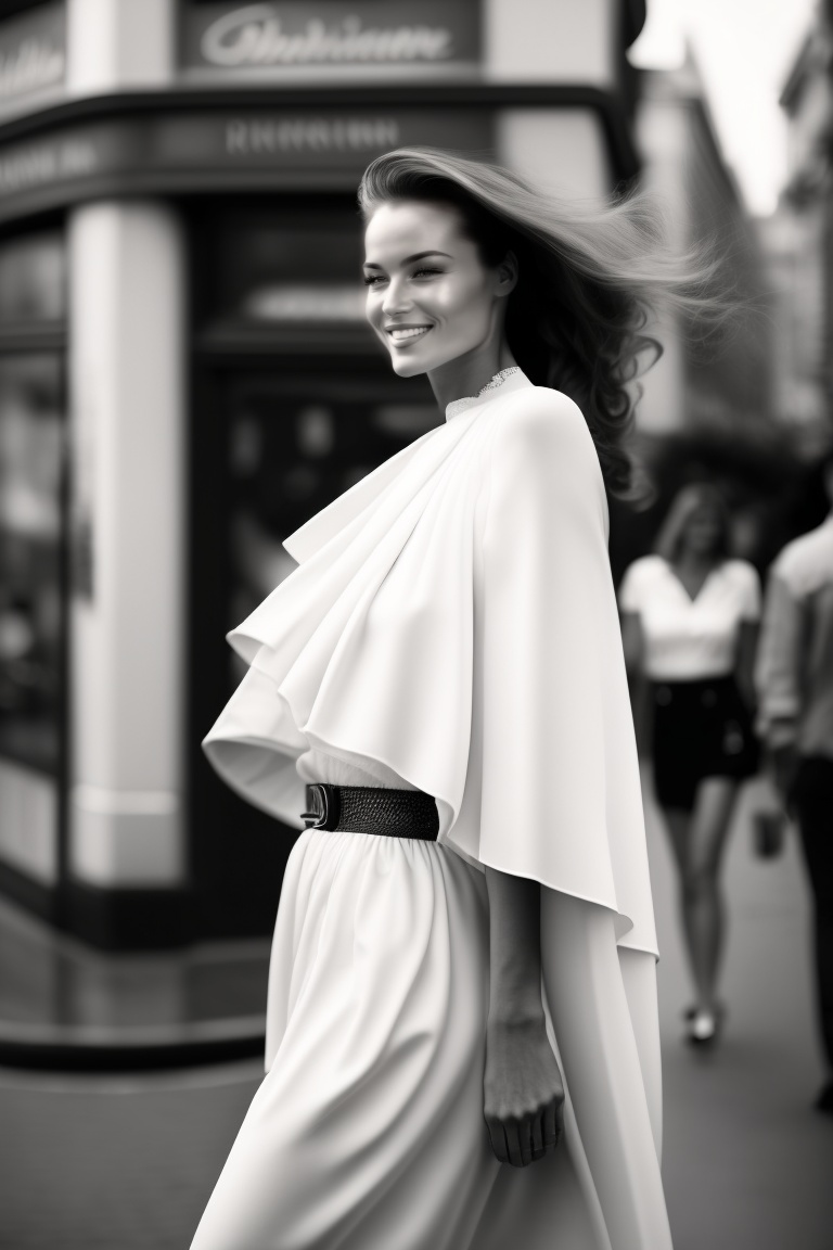 Lexica - Grainy black and white full-body photorealistic portrait of a ...