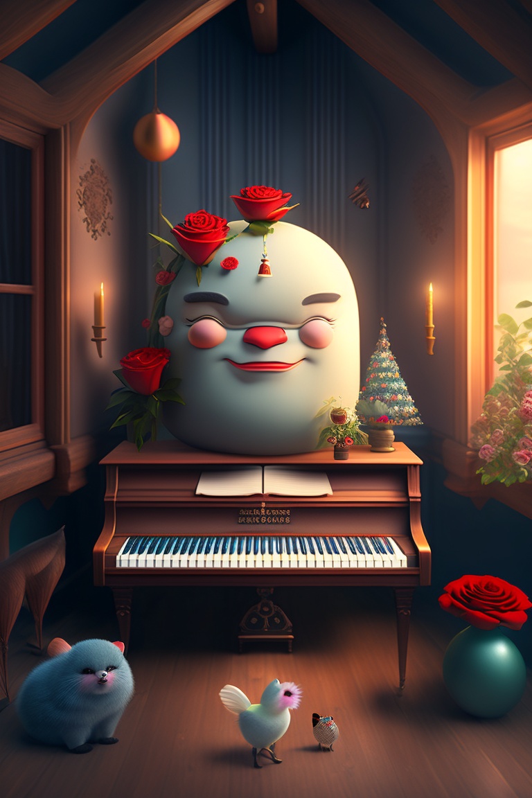 Lexica - A surreal and medieval minimalist scene featuring 3D-rendered ...