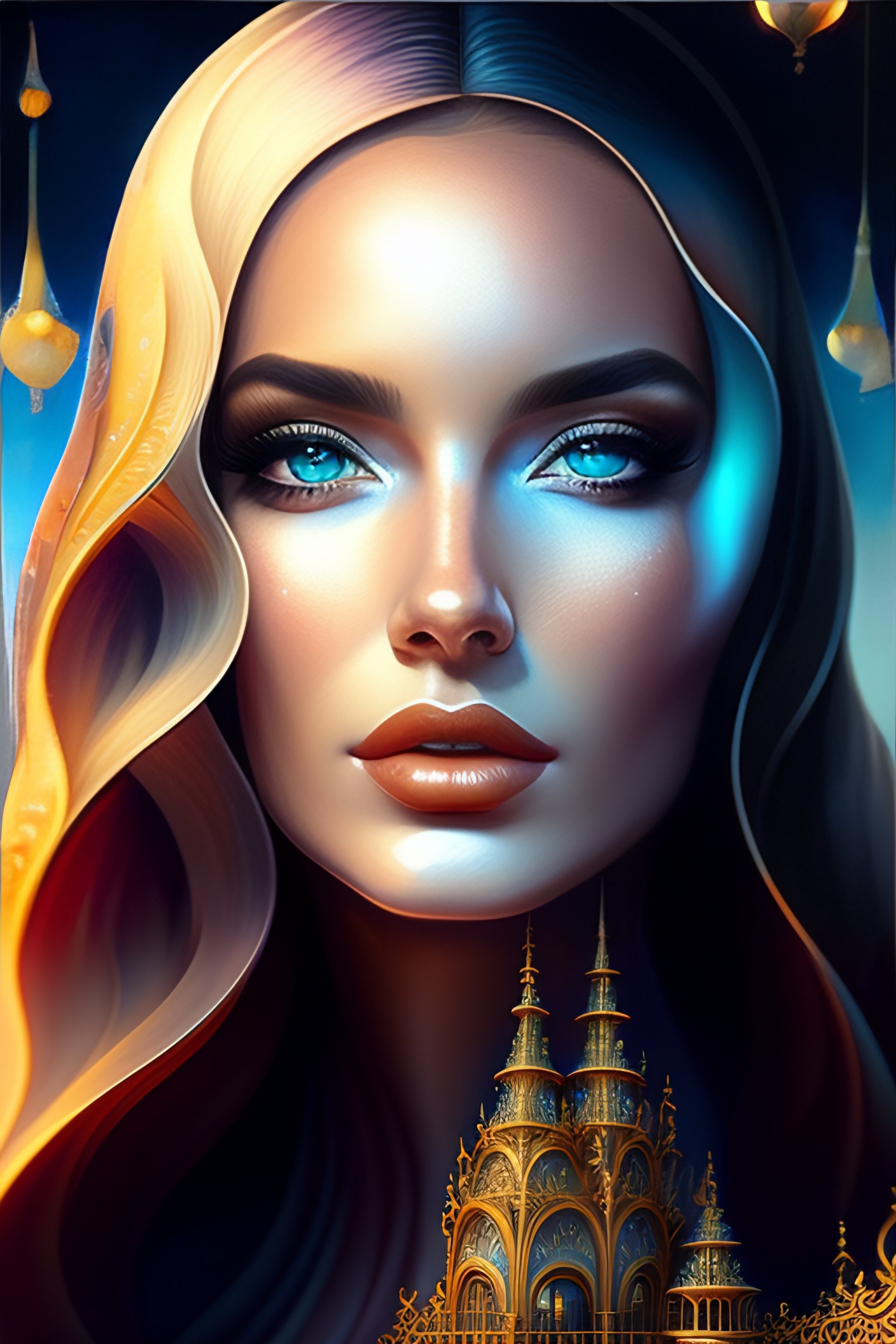 Lexica - A beguiling fantasy matte painting of an intricate beautiful ...