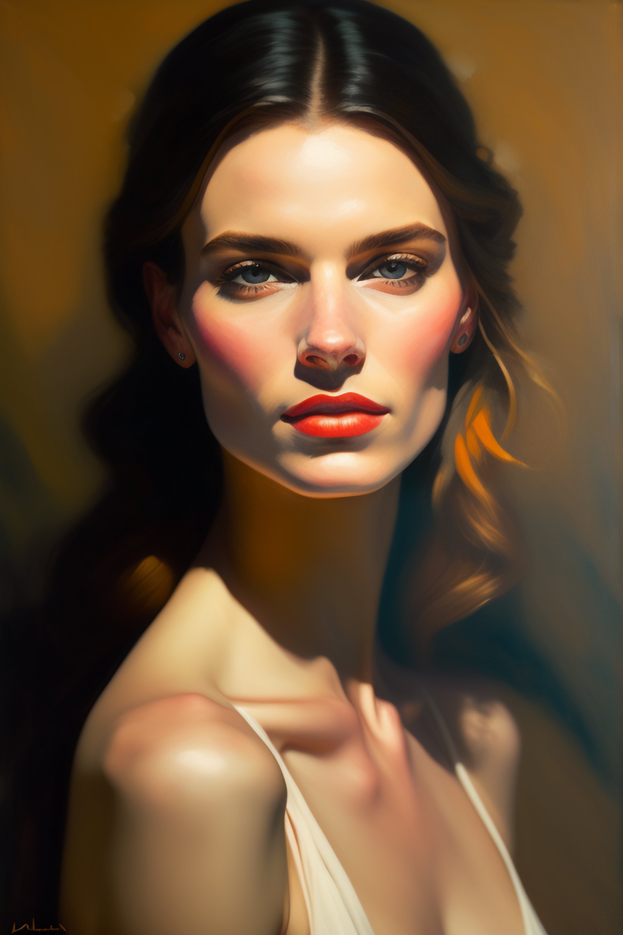 Lexica - A portrait of Nisse Hellberg by Malcolm T. Liepke, oil paint ...