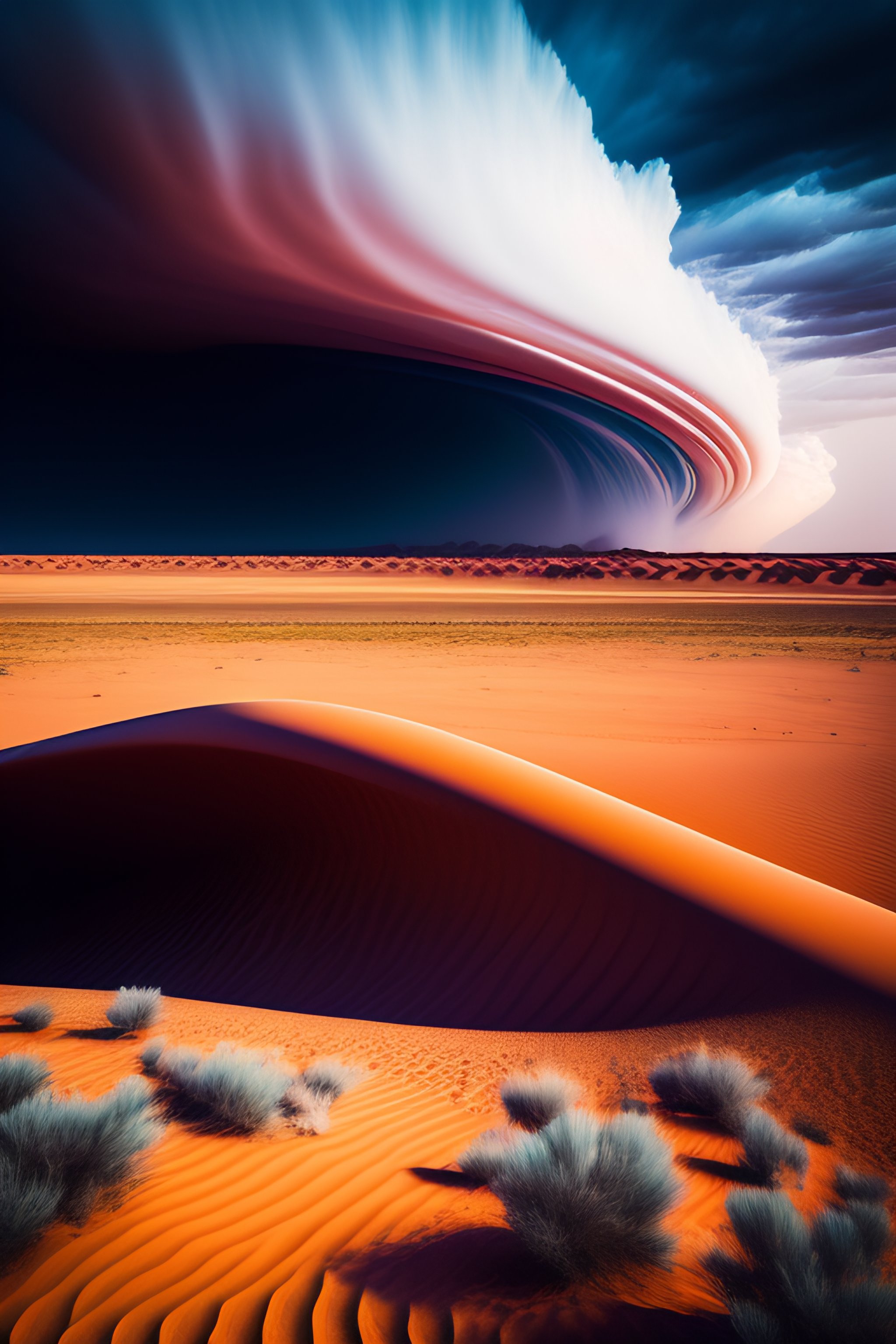 Lexica - Aesthetic storm in the desert