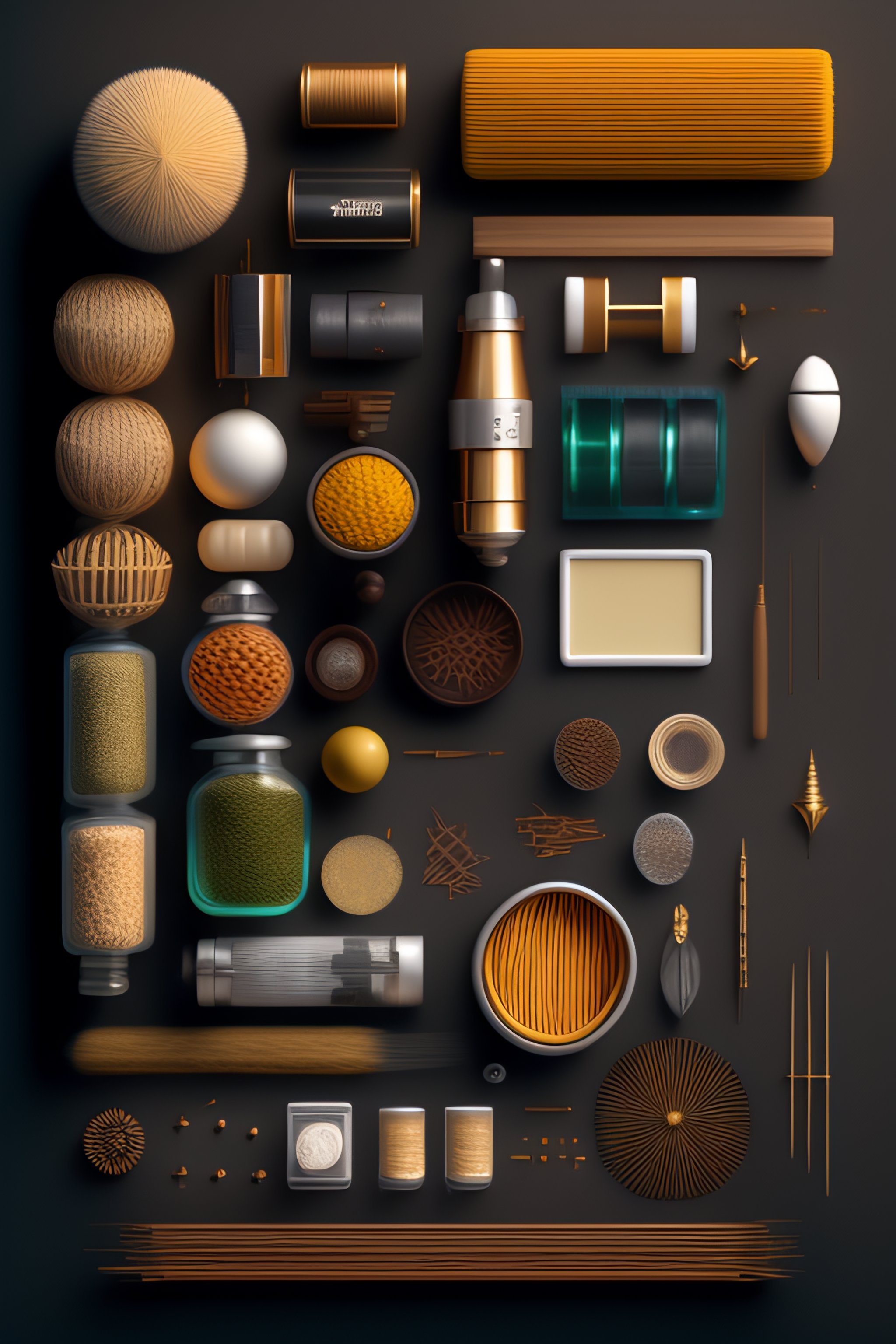 Lexica - Needles and pins, costumes and props, knolling, knolling ...