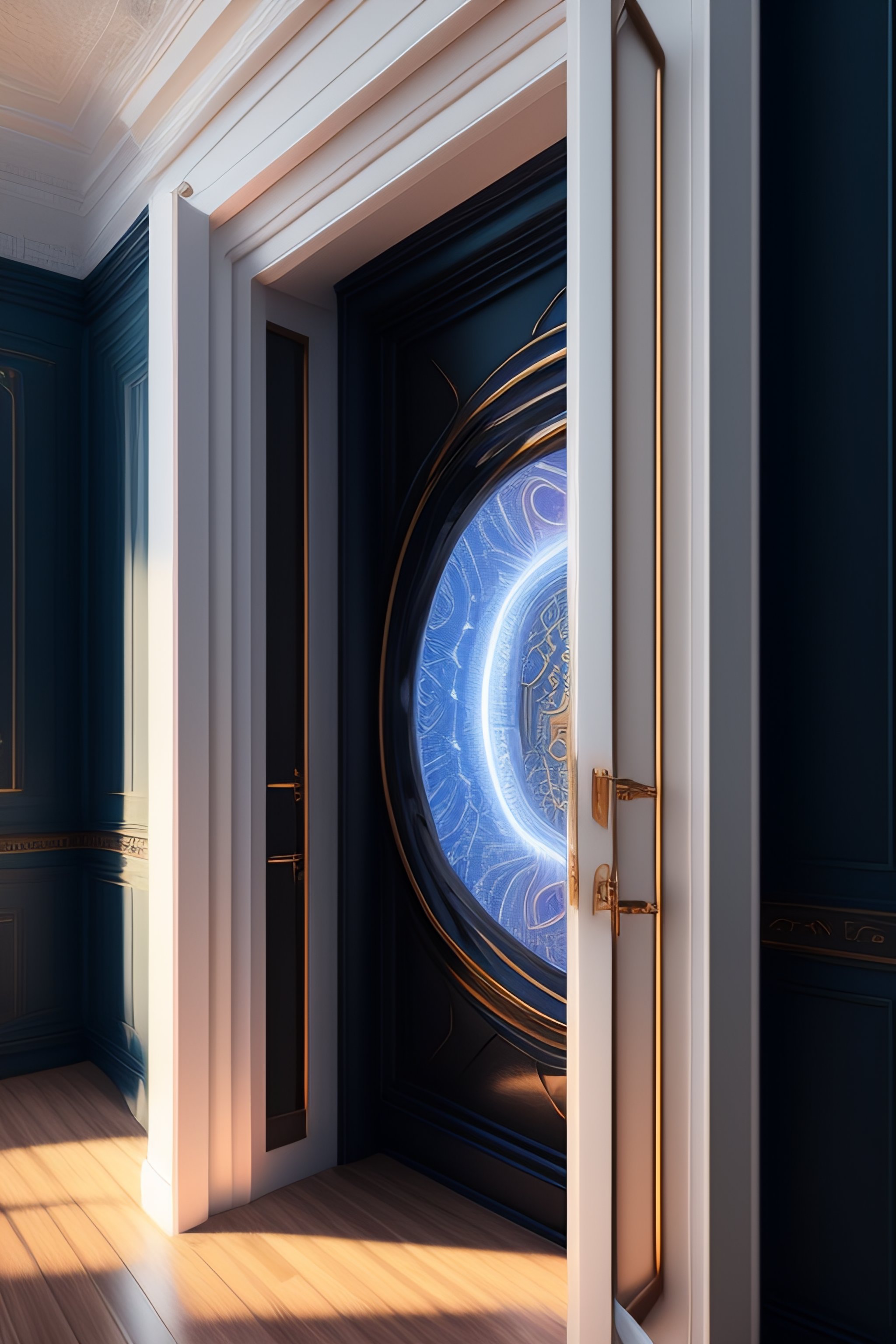 Lexica - A portal to another dimension in a closet door, intricate ...