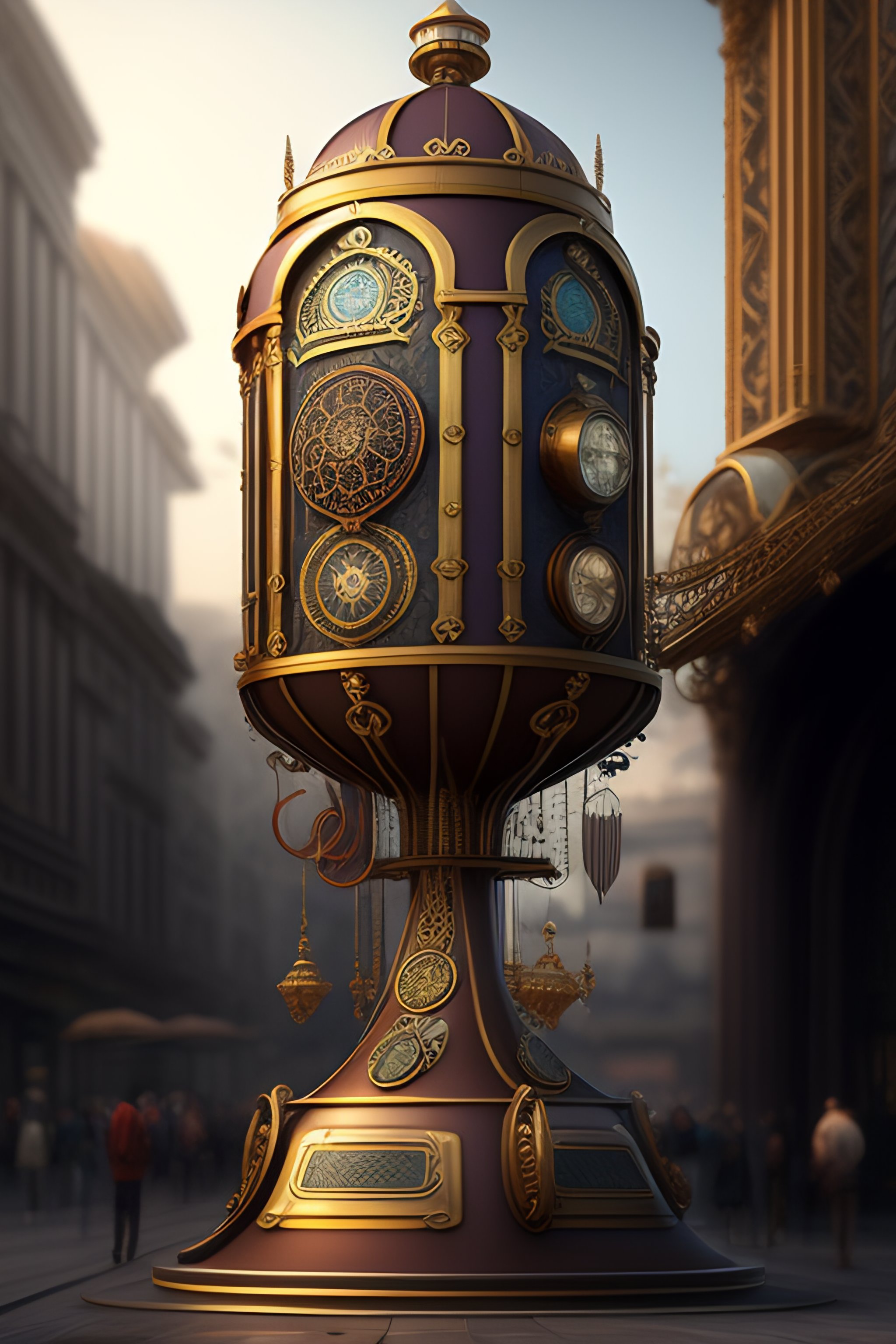 Lexica - Concept art steampunk octopus machine