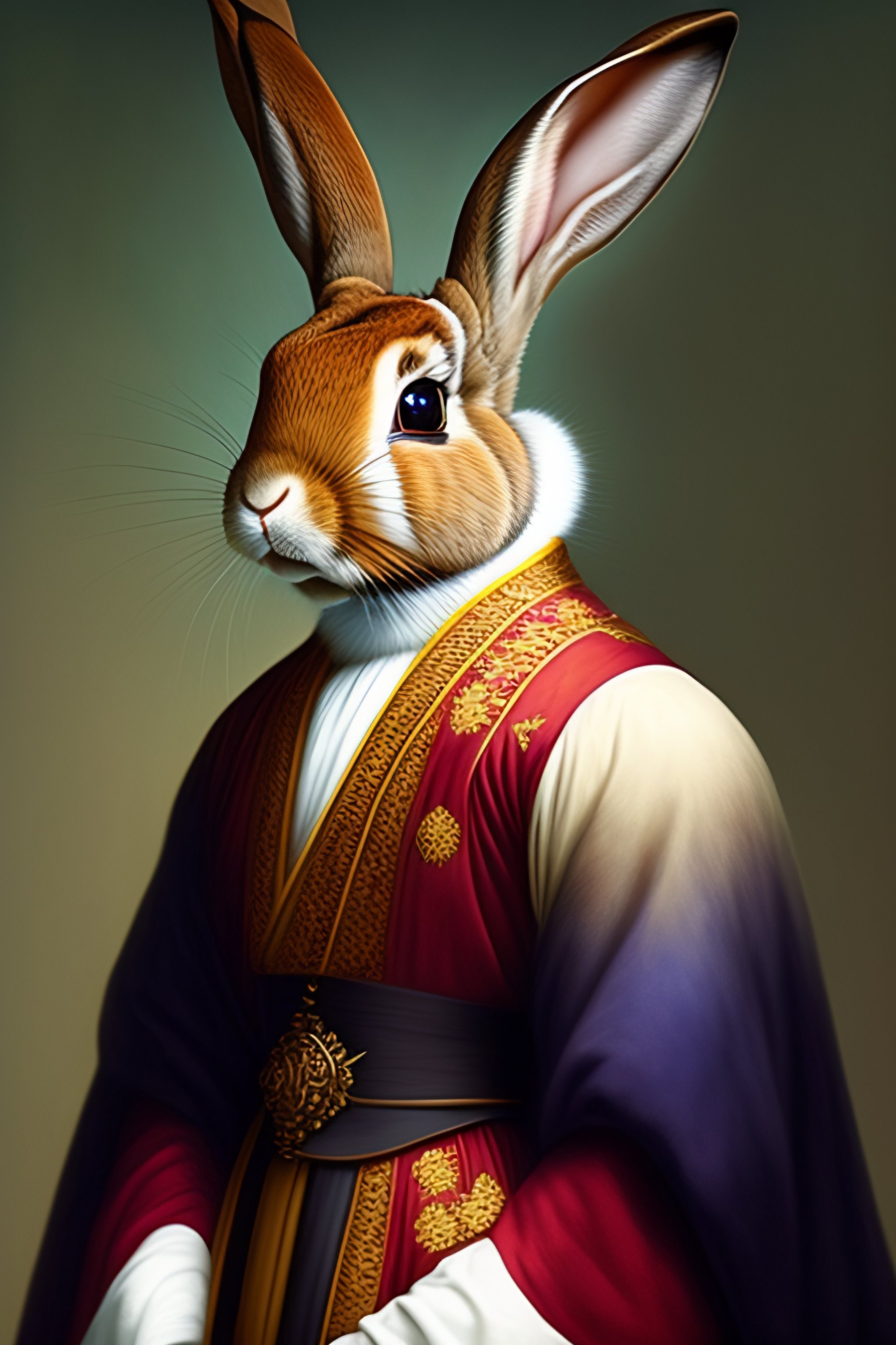 Lexica - Rabbit wearing Han bok