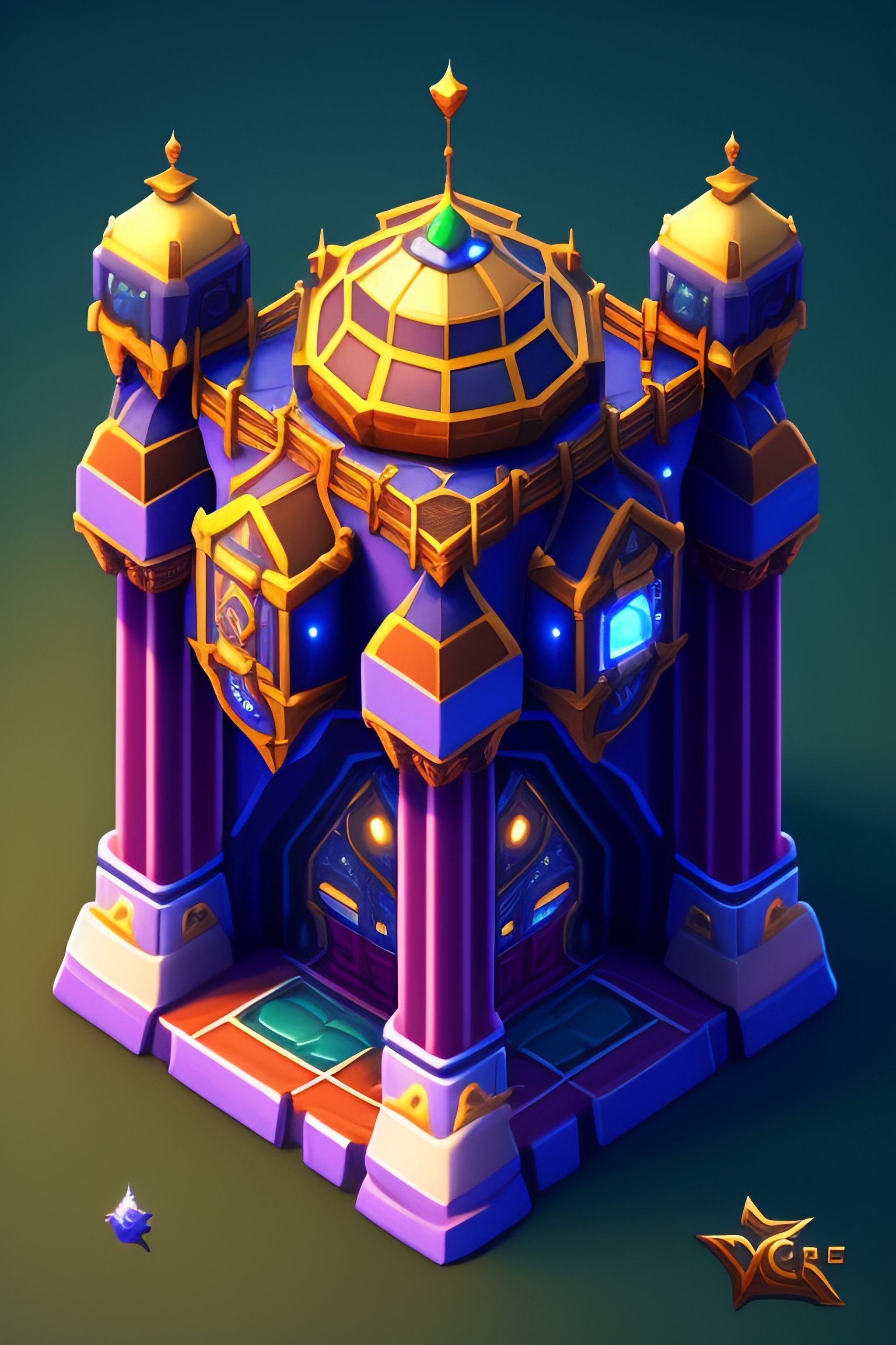 Lexica - Space ship castle by blizzard entertainment, mobile game asset ...