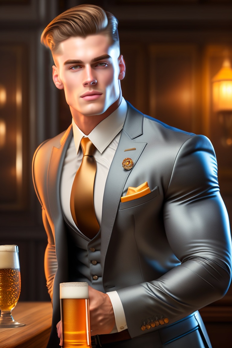 Lexica - Attractive fit 20 year old man, big pecs and abs, full shot ...