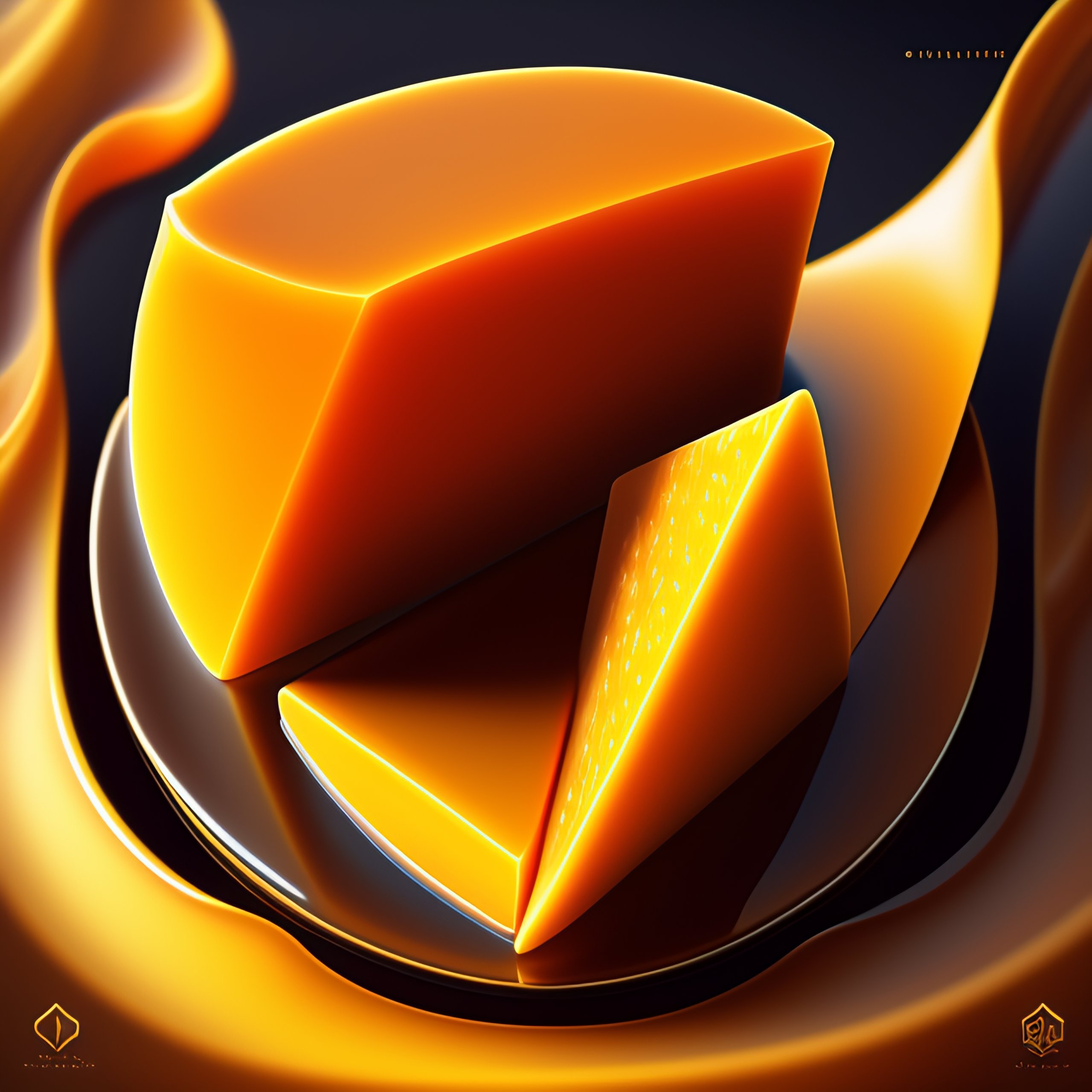 Lexica - Flowing cheddar cheese, symmetry, elegant, highly detailed ...
