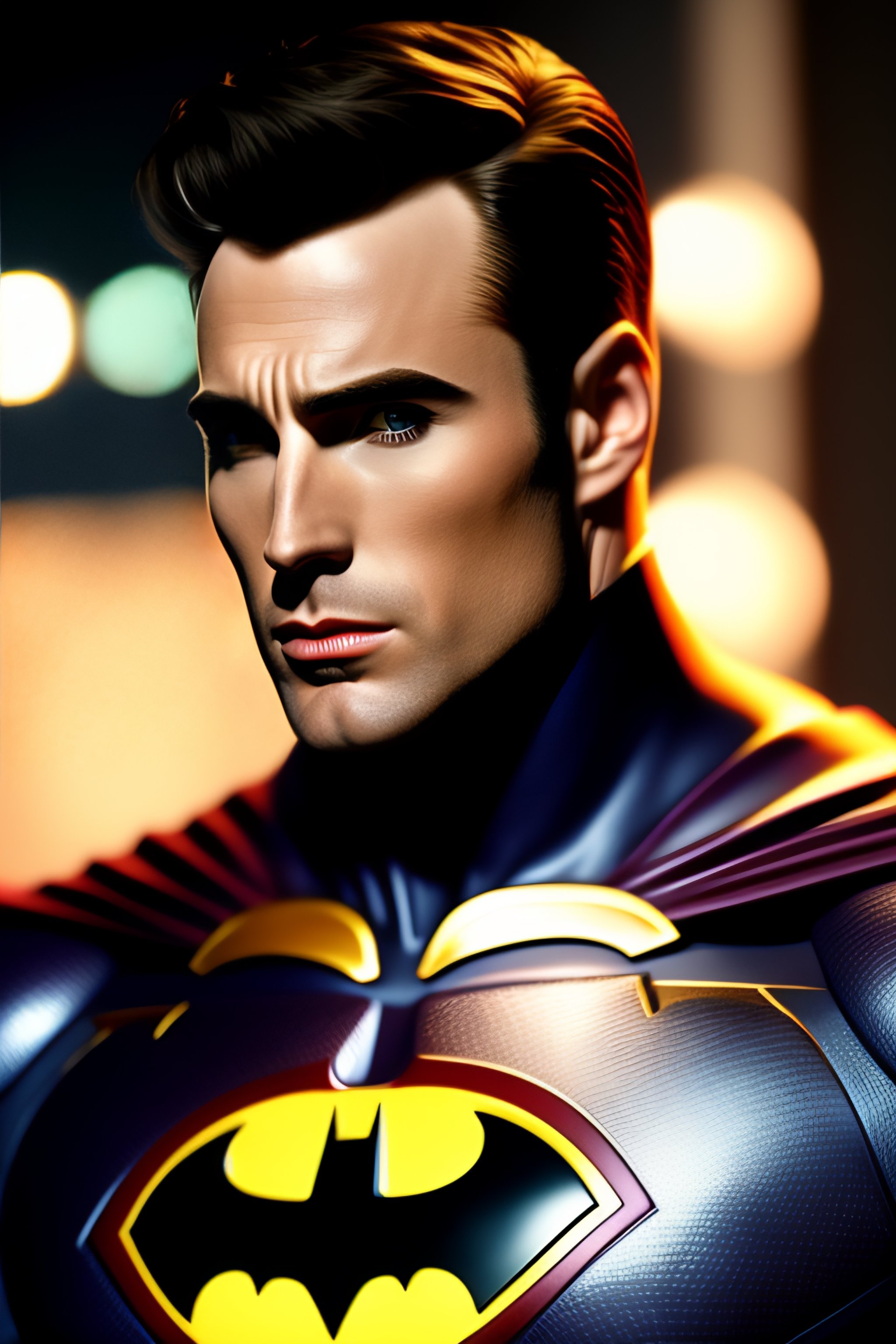 Lexica - Batman played by Chris Evans