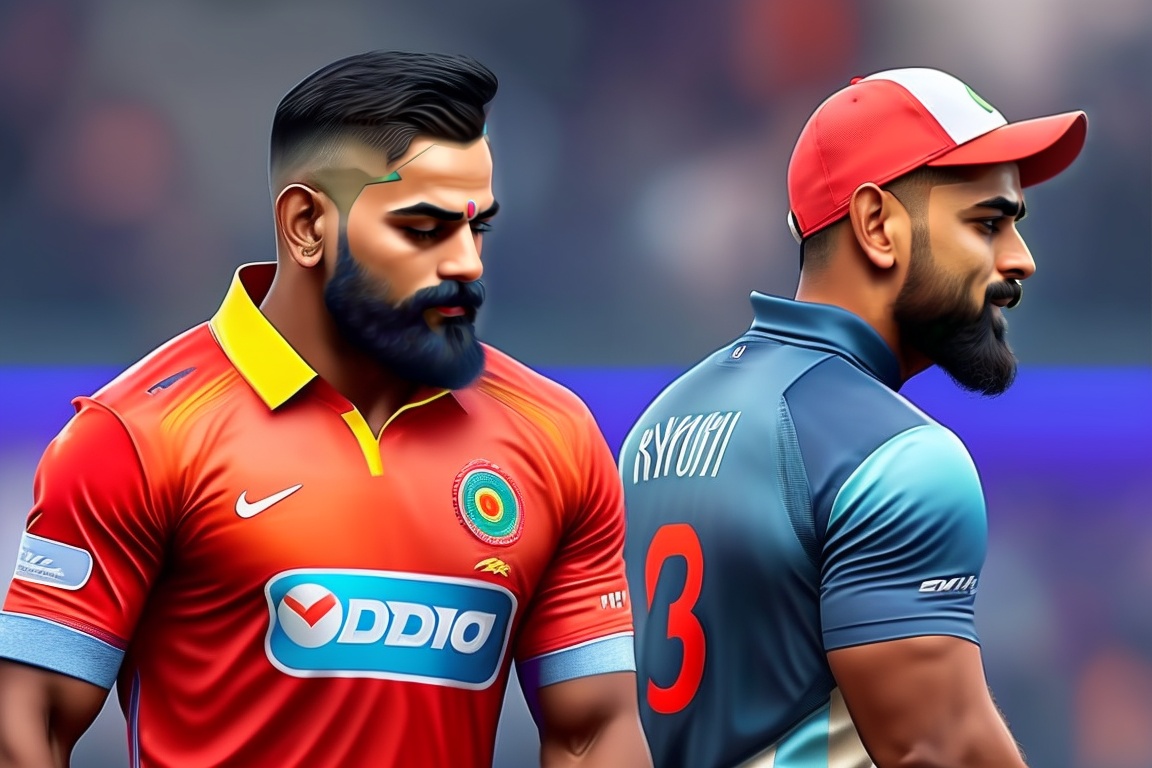 Lexica - Ms Dhoni Talking To Virat Kohli, 8k Ultra, realistic vector art