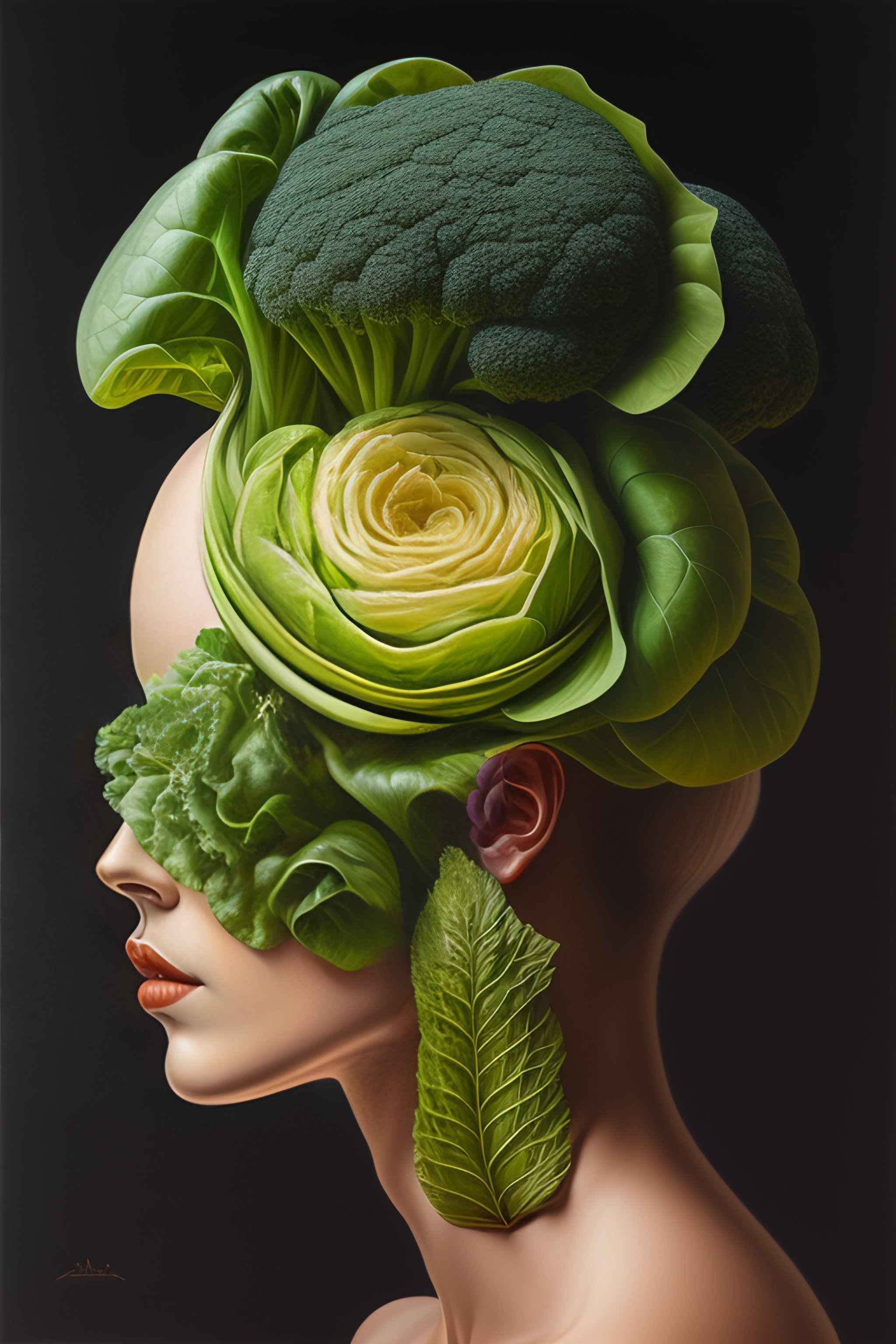 Lexica - The anatomy of a head of lettuce, an ultrafine detailed ...