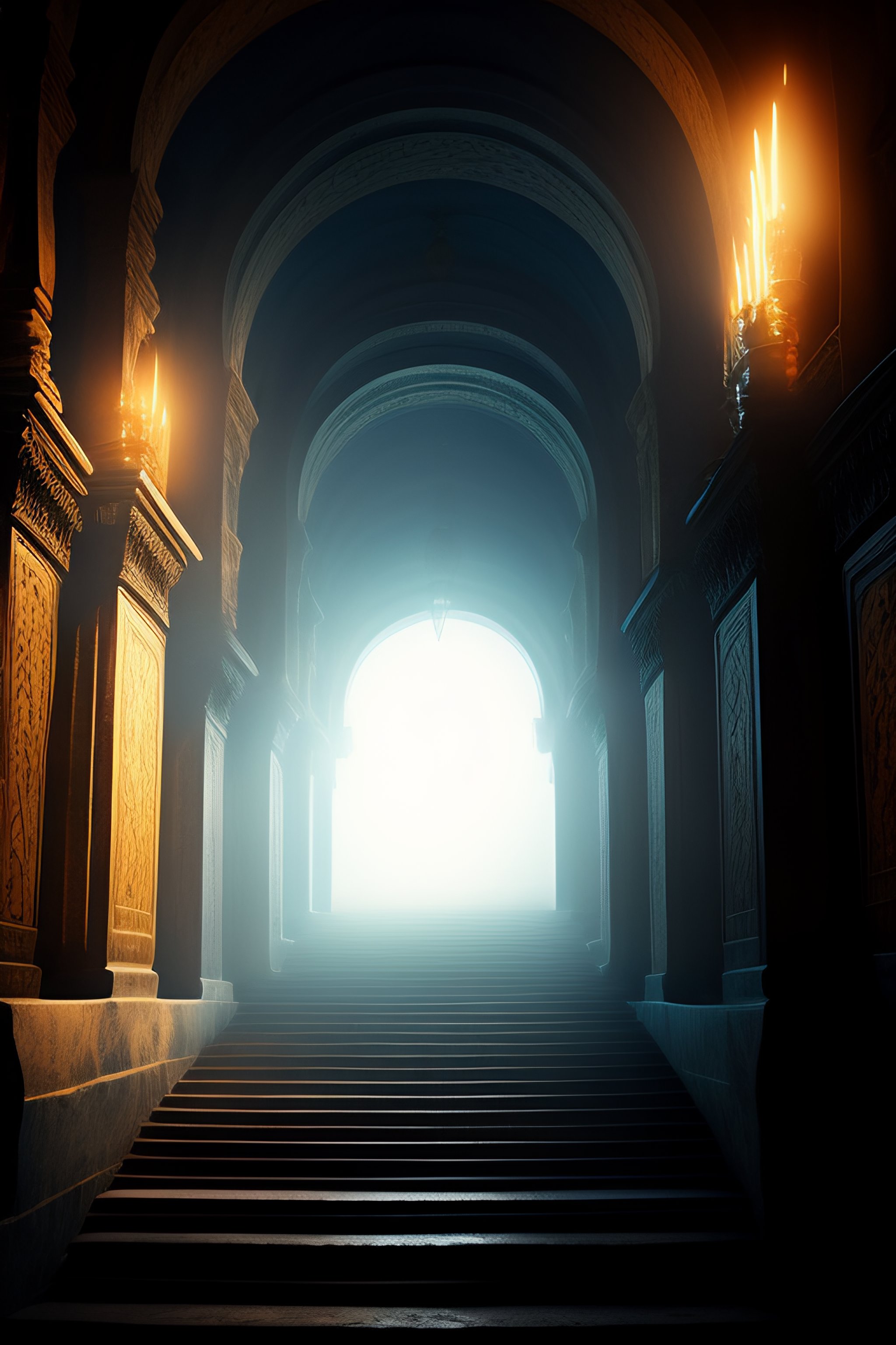 Lexica - Intricate, crisp, noisy, hell, cave, volumetric, dark ...