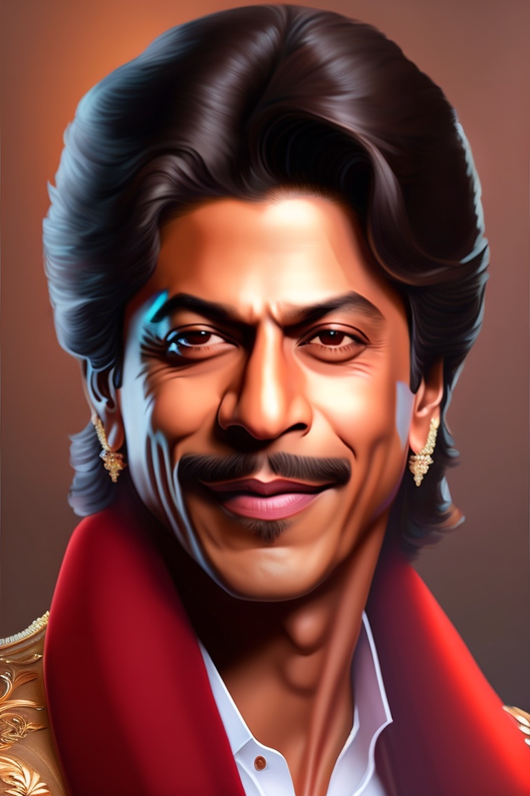 Lexica - Craft a captivating digital portrait of Bollywood icon Shah ...