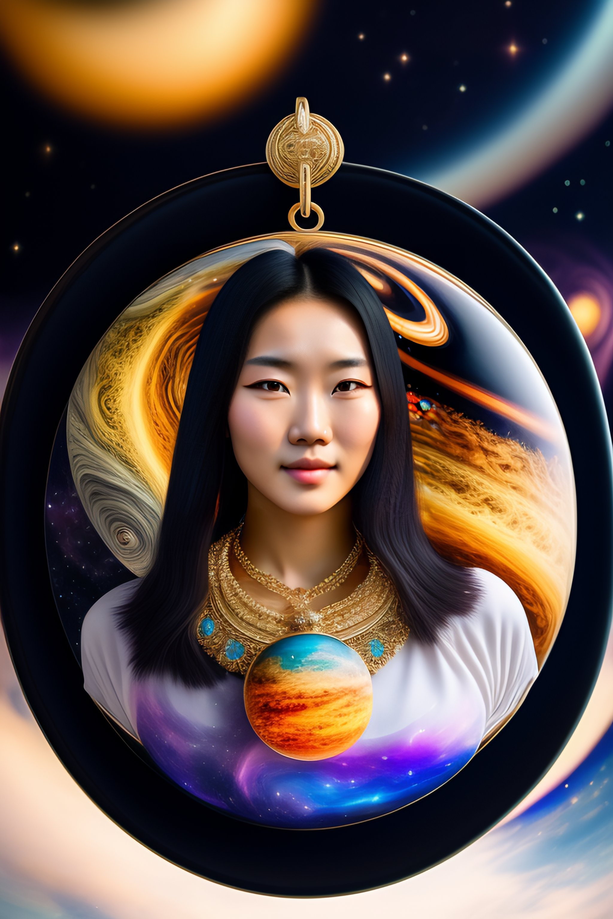 Lexica - Wlop style 18 years old girl beach, wearing a cosmic fabric ...