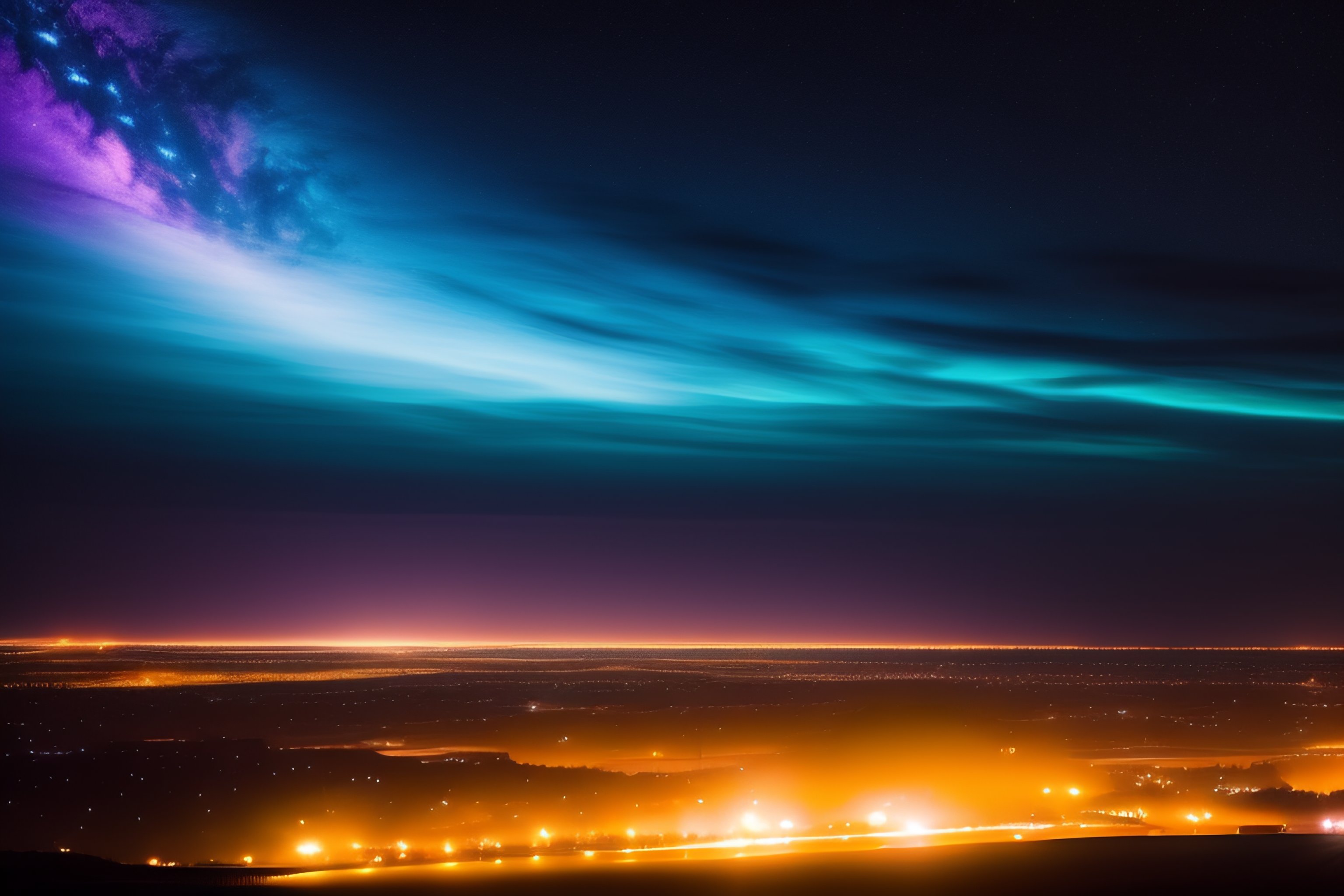 Lexica - Strange colored lights in the sky