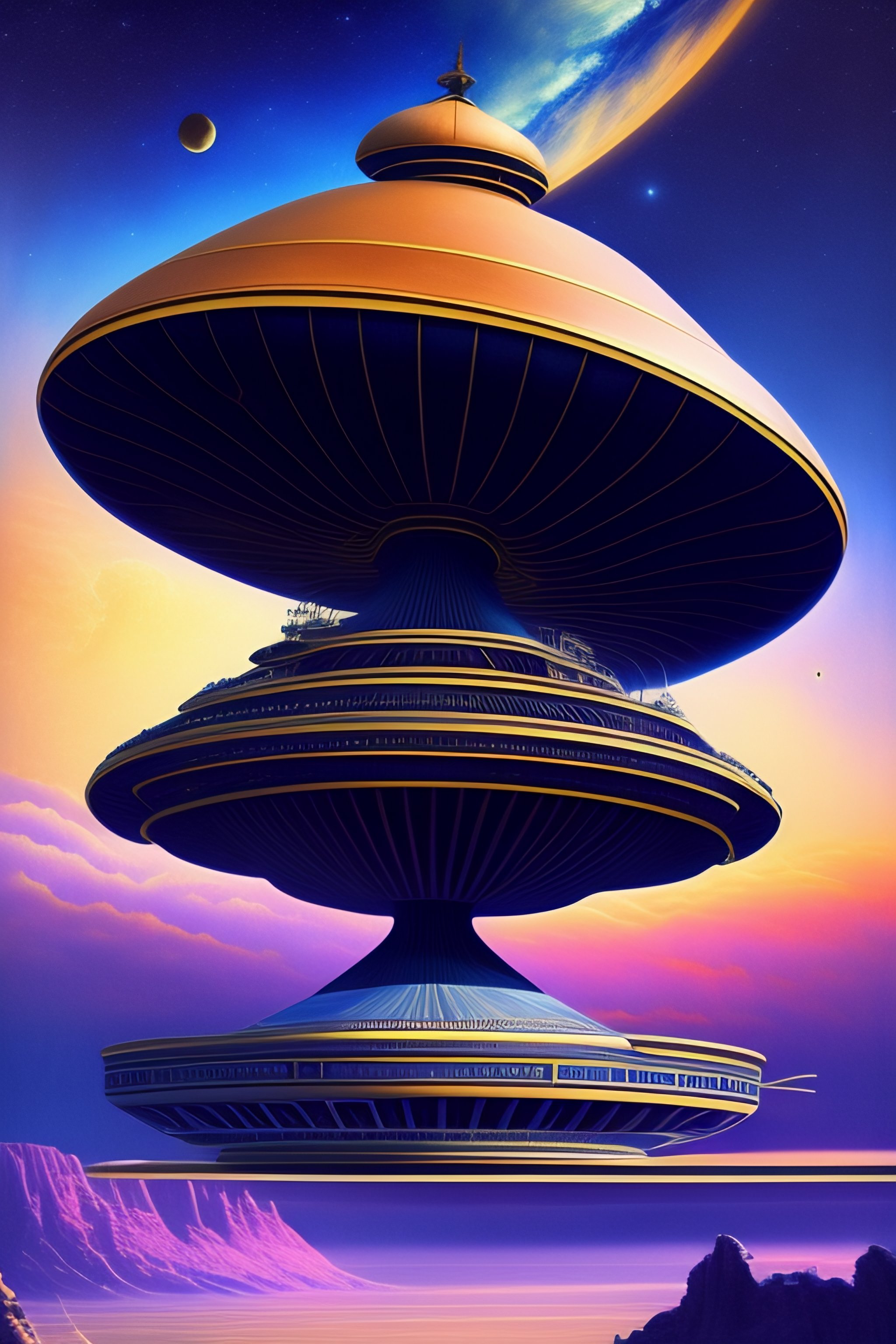 Lexica - Alien spaceship, in the style of DaVinci invention sketches ...