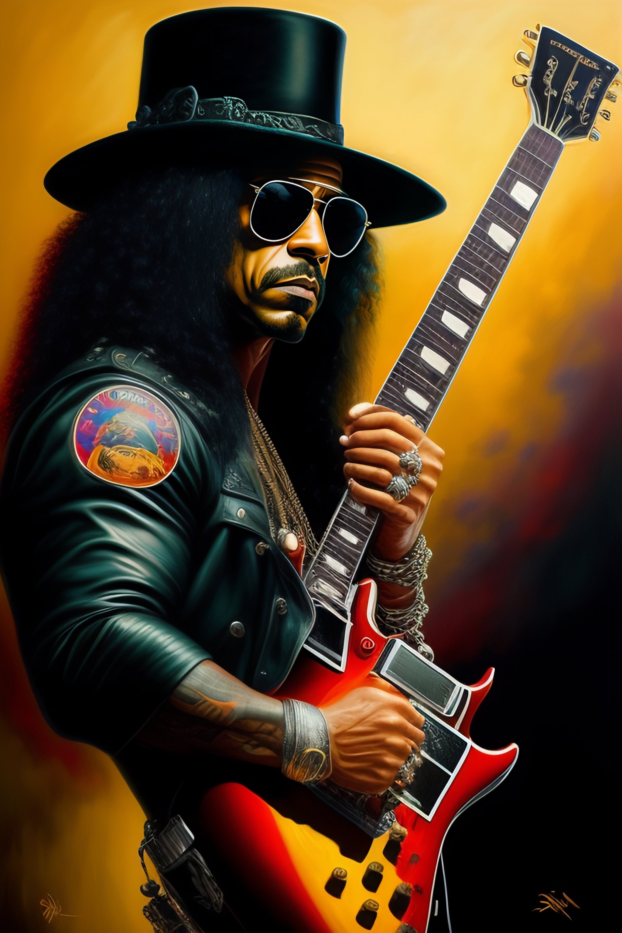 Slash Guitar Wallpaper