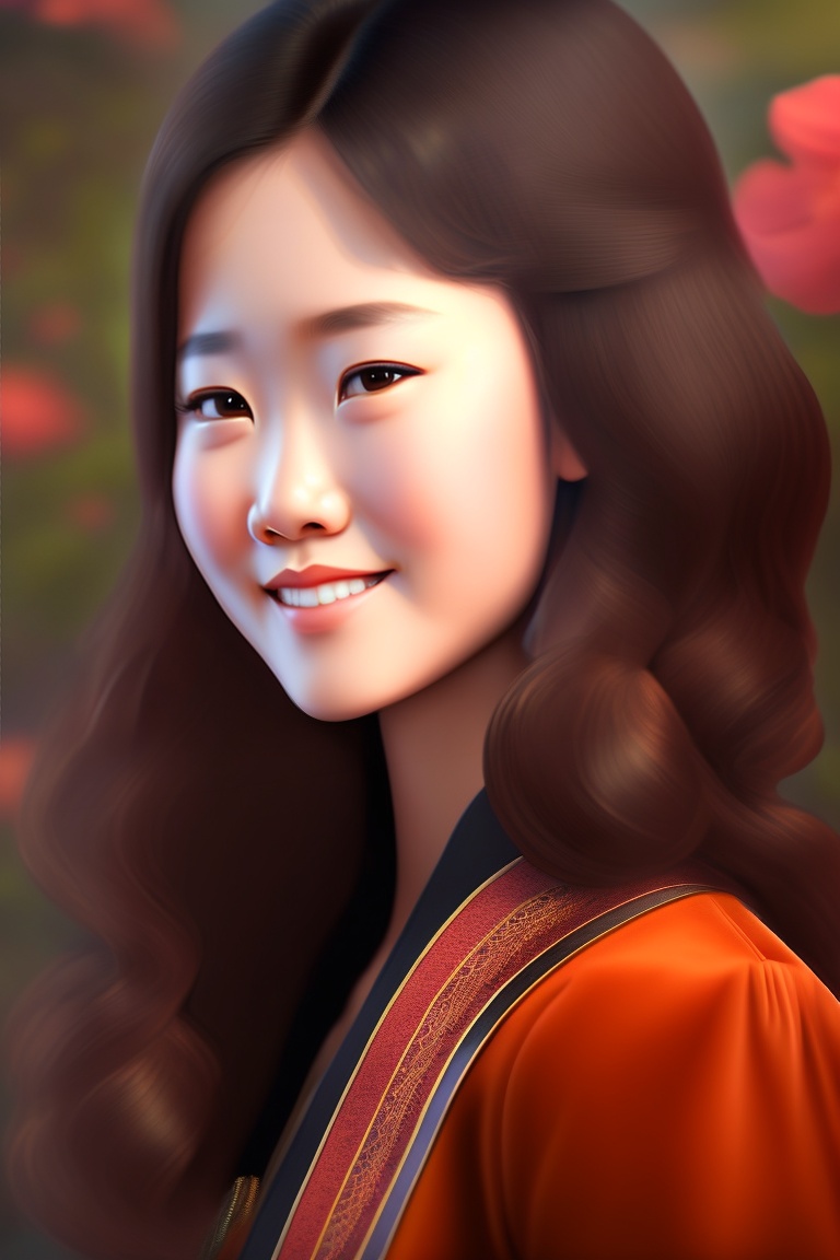 Lexica - Beautiful asian girl. Charming, attitude, cute face, nice smile,