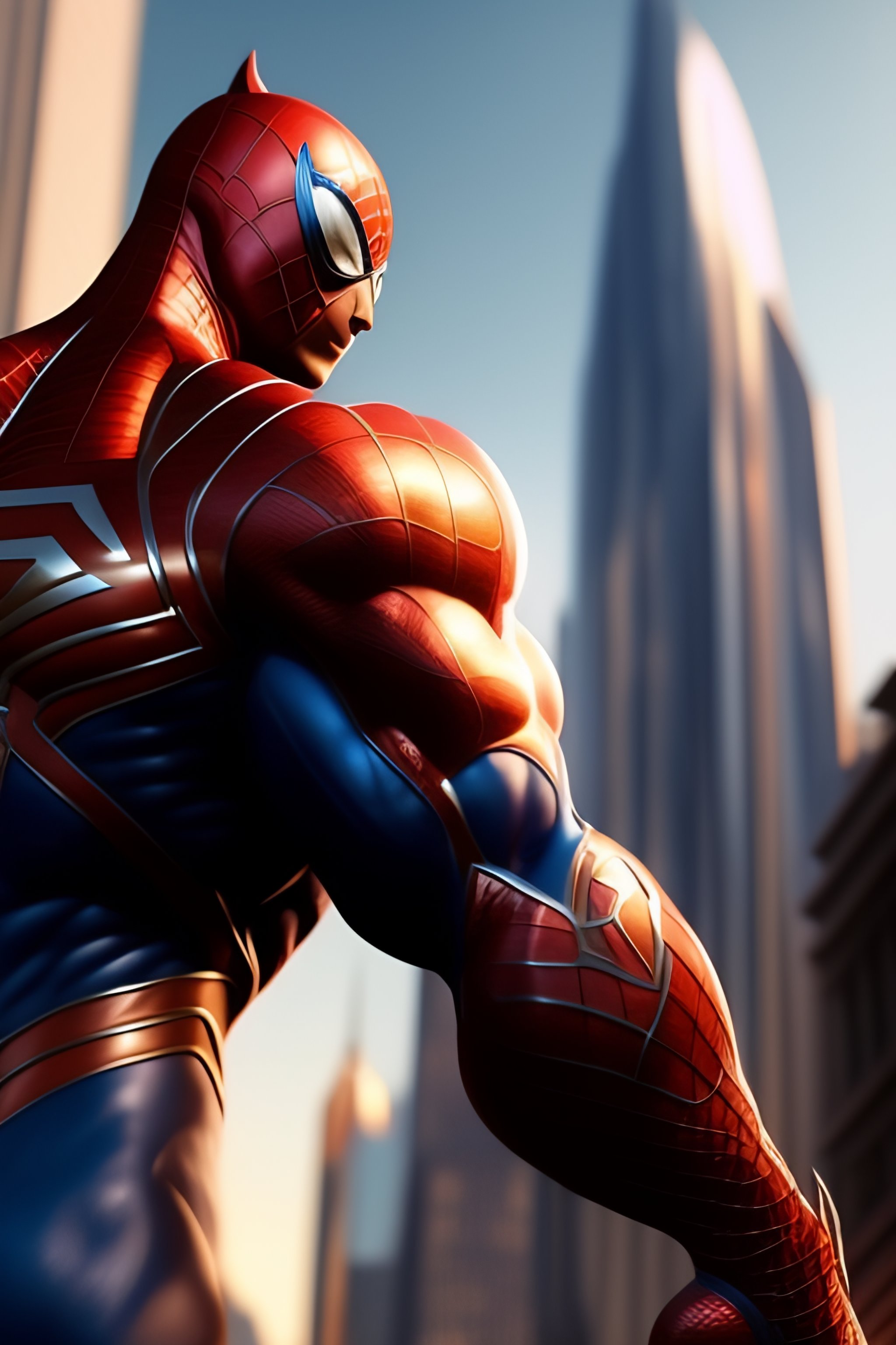 Lexica - Muscular SpiderMan,lighting, cinematic, establishing shot ...