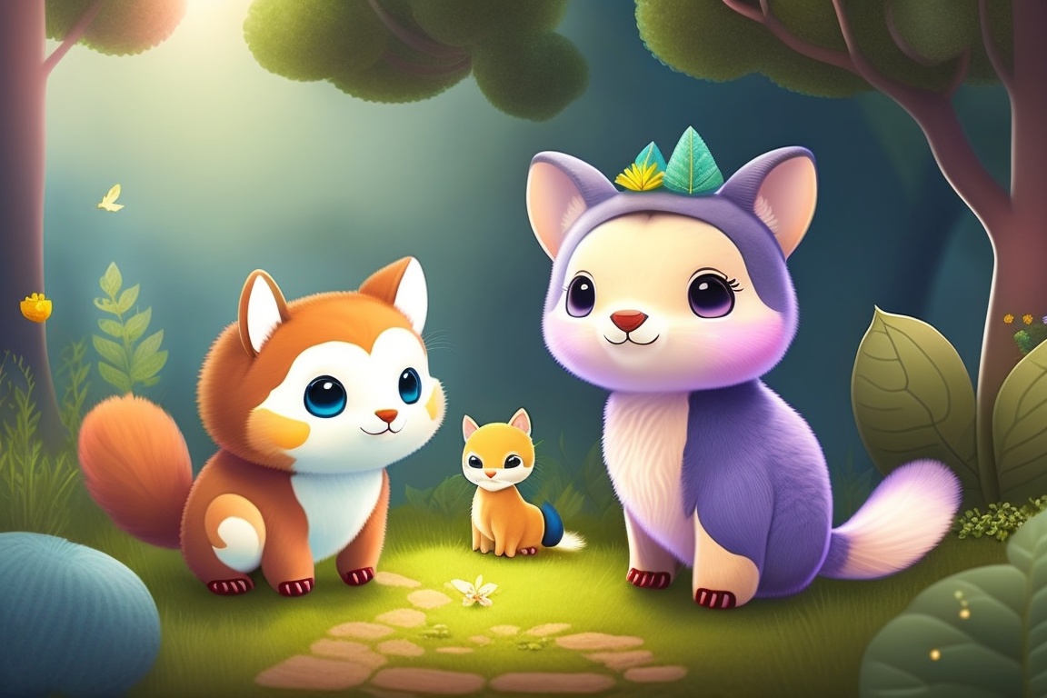Lexica - 'The Friendly Forest Friends!' These adorable and magical ...