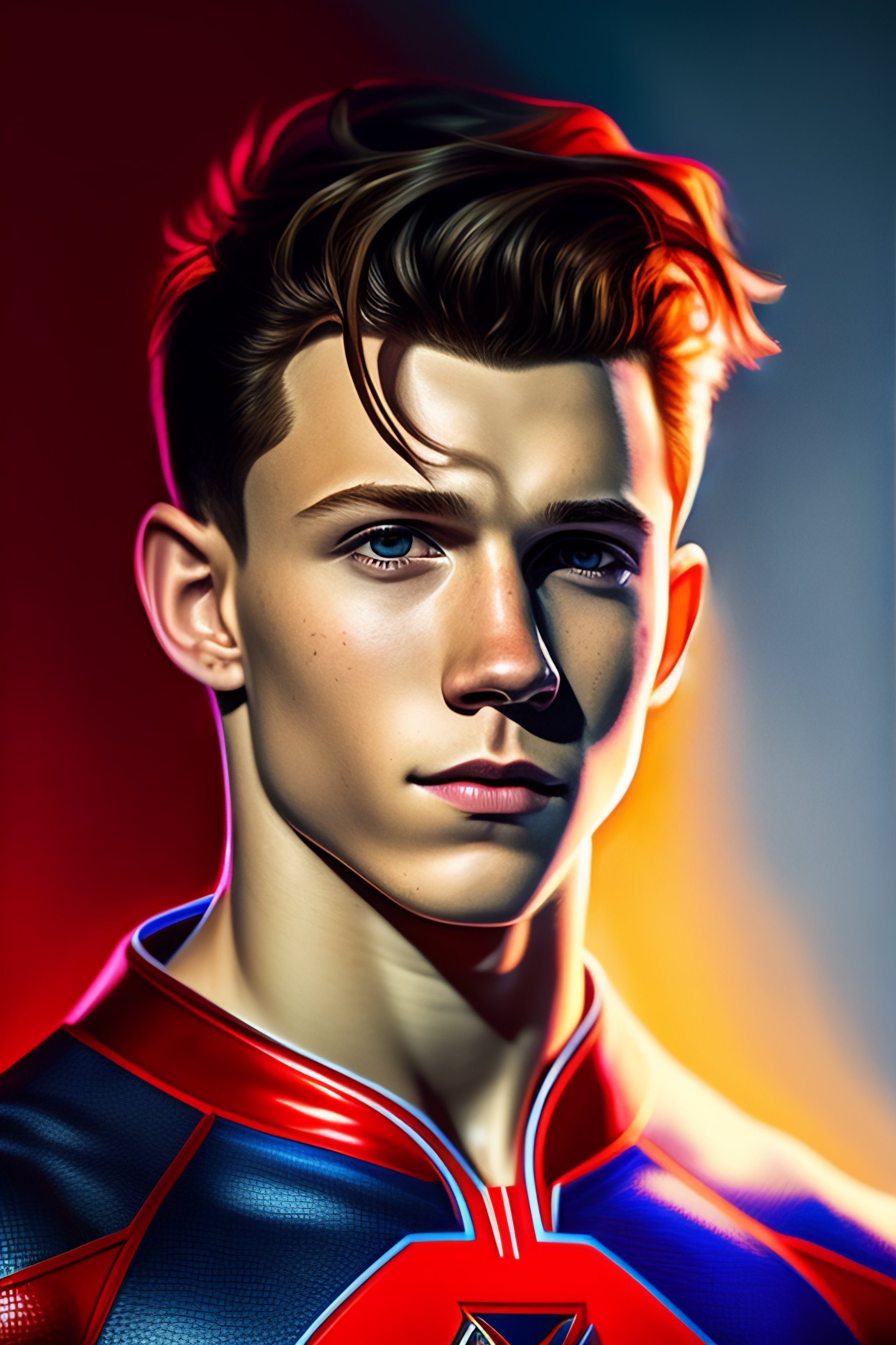Lexica - A full-body portrait of Tom Holland, surreal, highly detailed ...