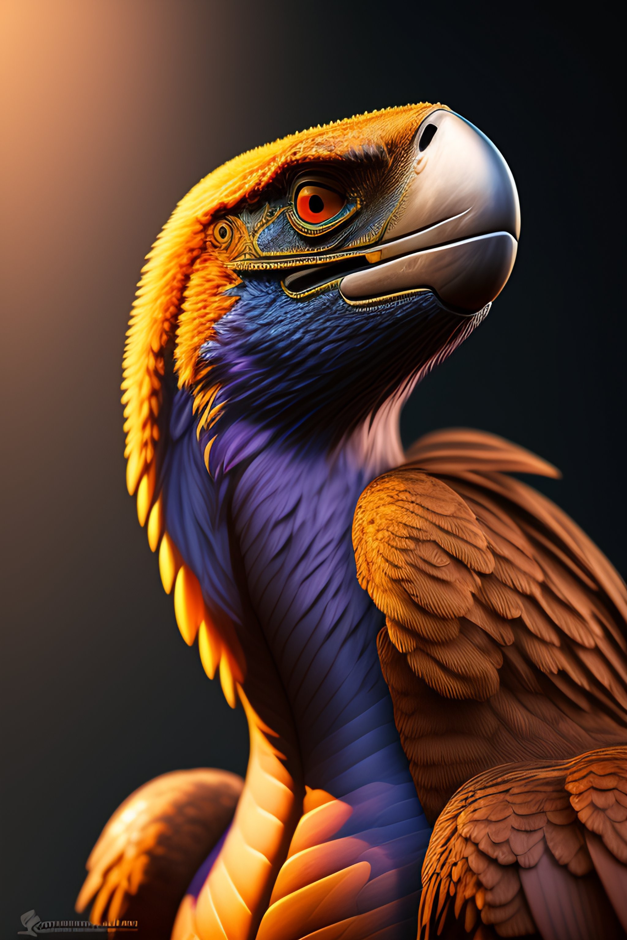 Lexica - Figure fluid of a raptor creature