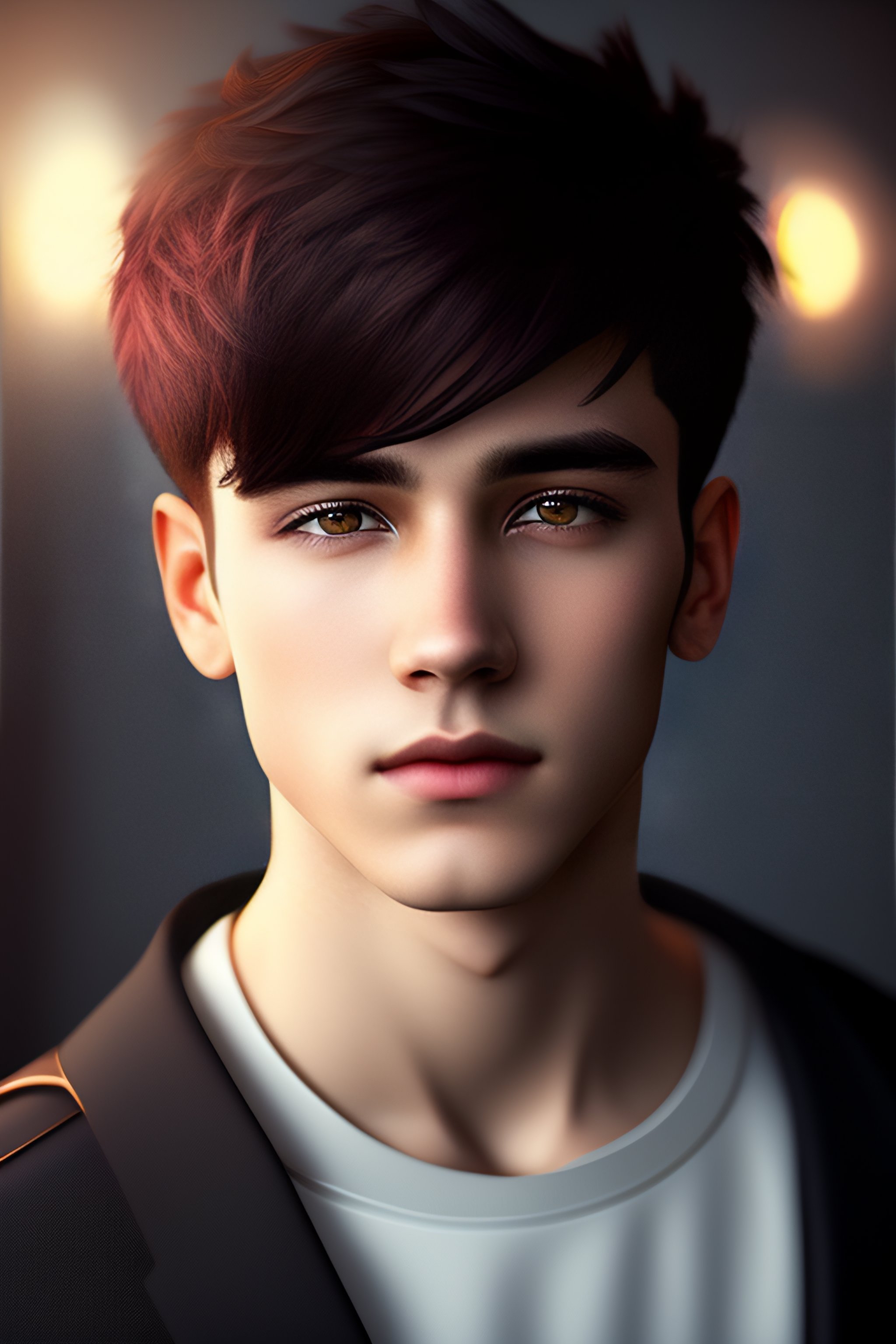 Lexica - A boy with short light hair, emo, photo realistic, 8 k ...