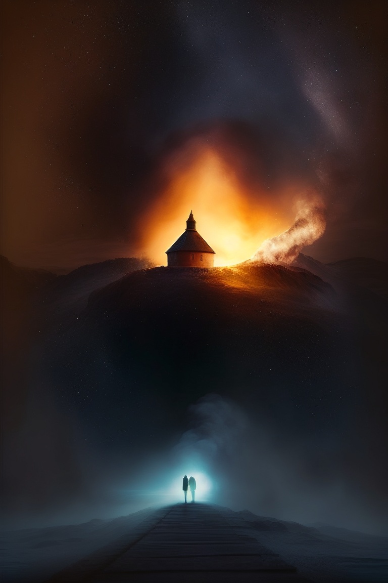 Lexica - Movie poster, Dark,mysterious, nightmare,dream, smoke, night,