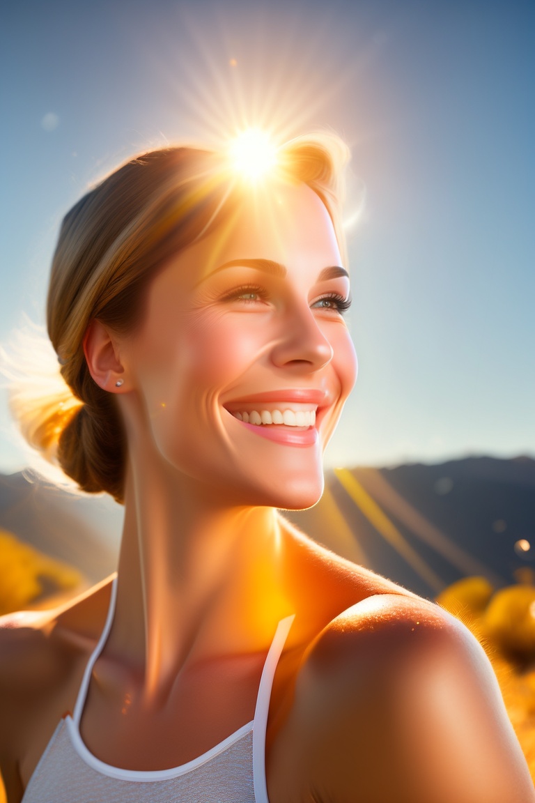 Lexica - A portrait of a happy smiling person against the background of ...