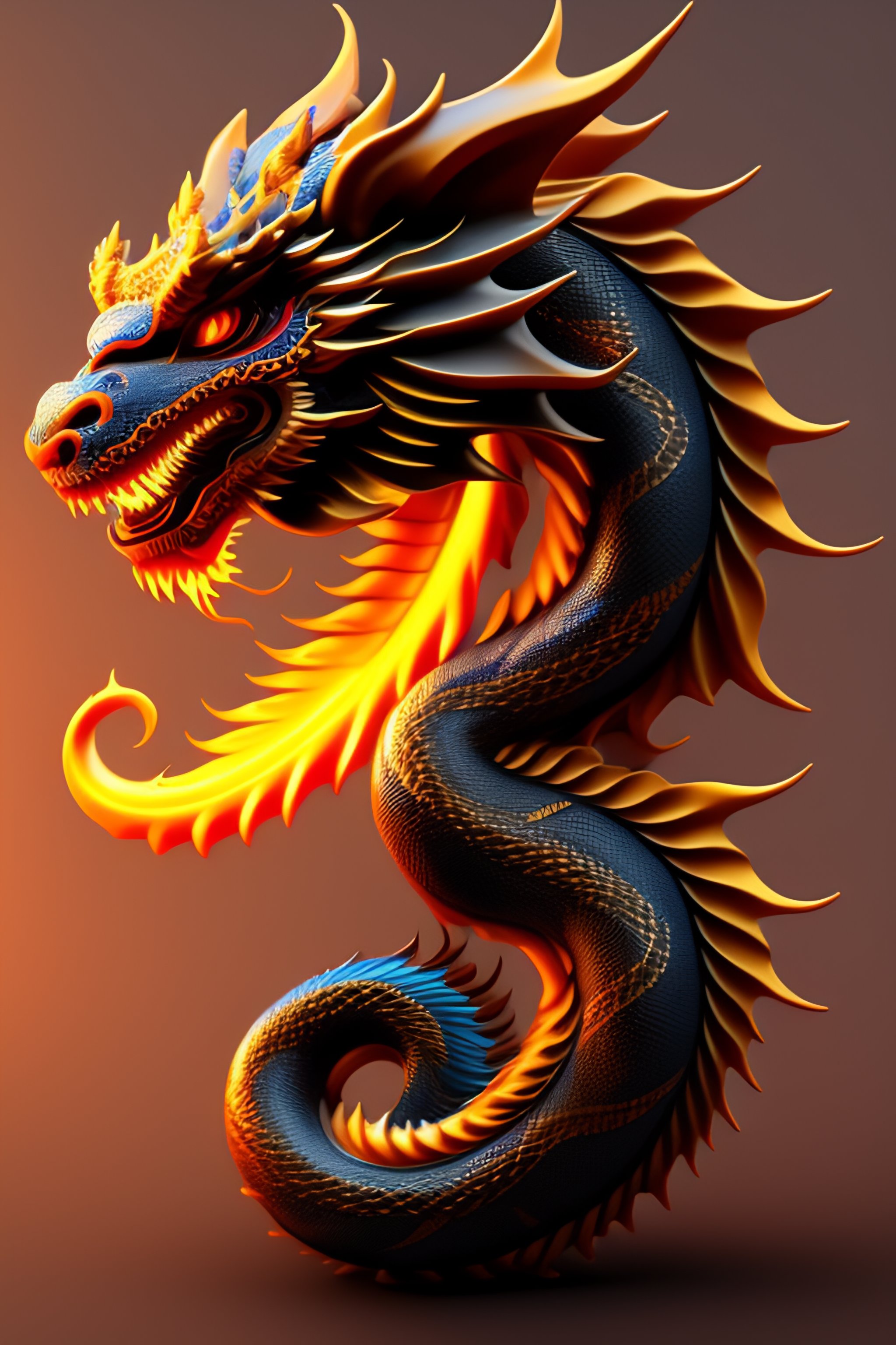 Lexica - A tribal coiling Chinese dragon tattoo by Eiichiro Oda, high ...