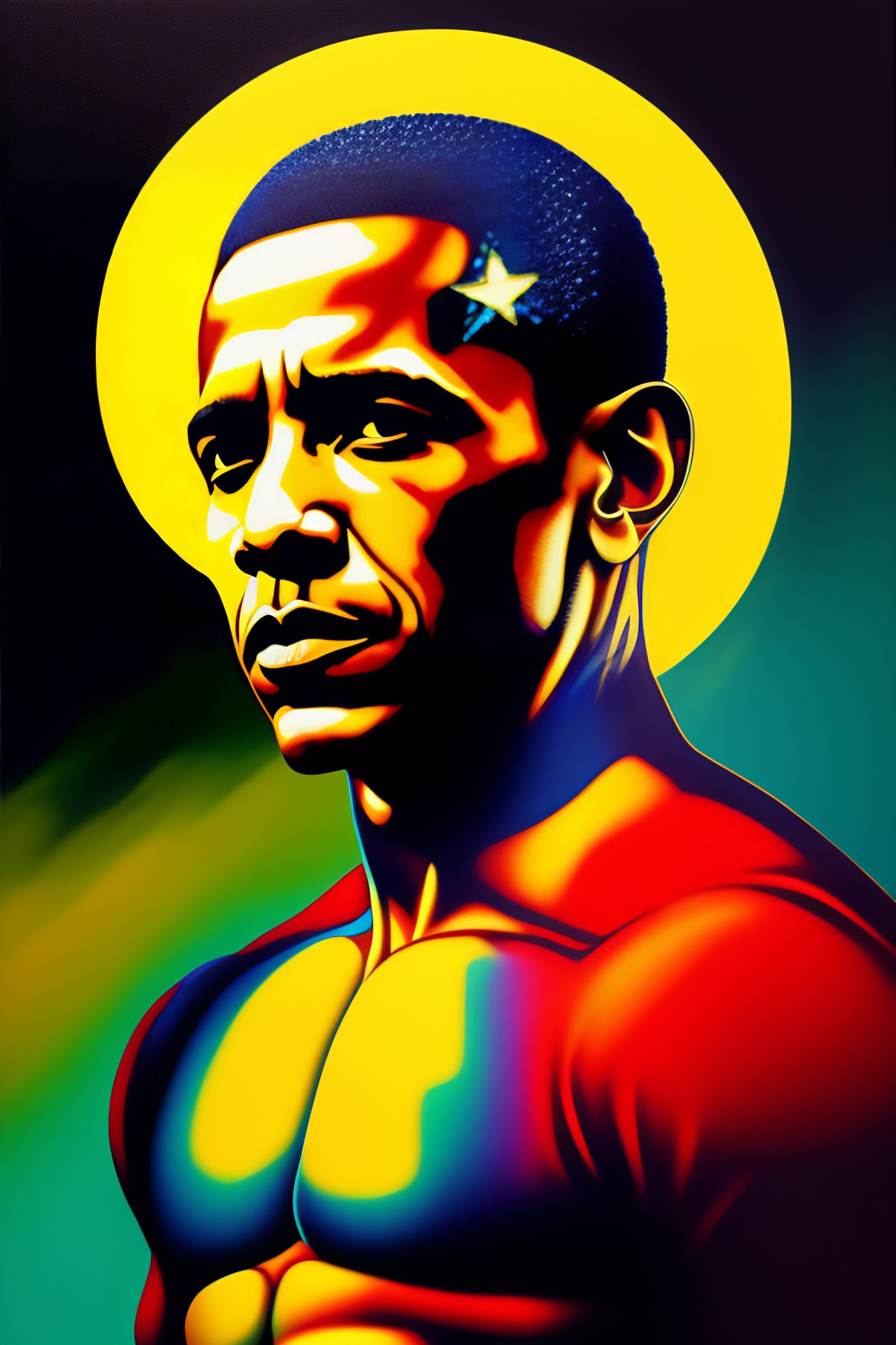 Lexica - A portrait of Barack Obama as black adam, sharp focus, soft ...