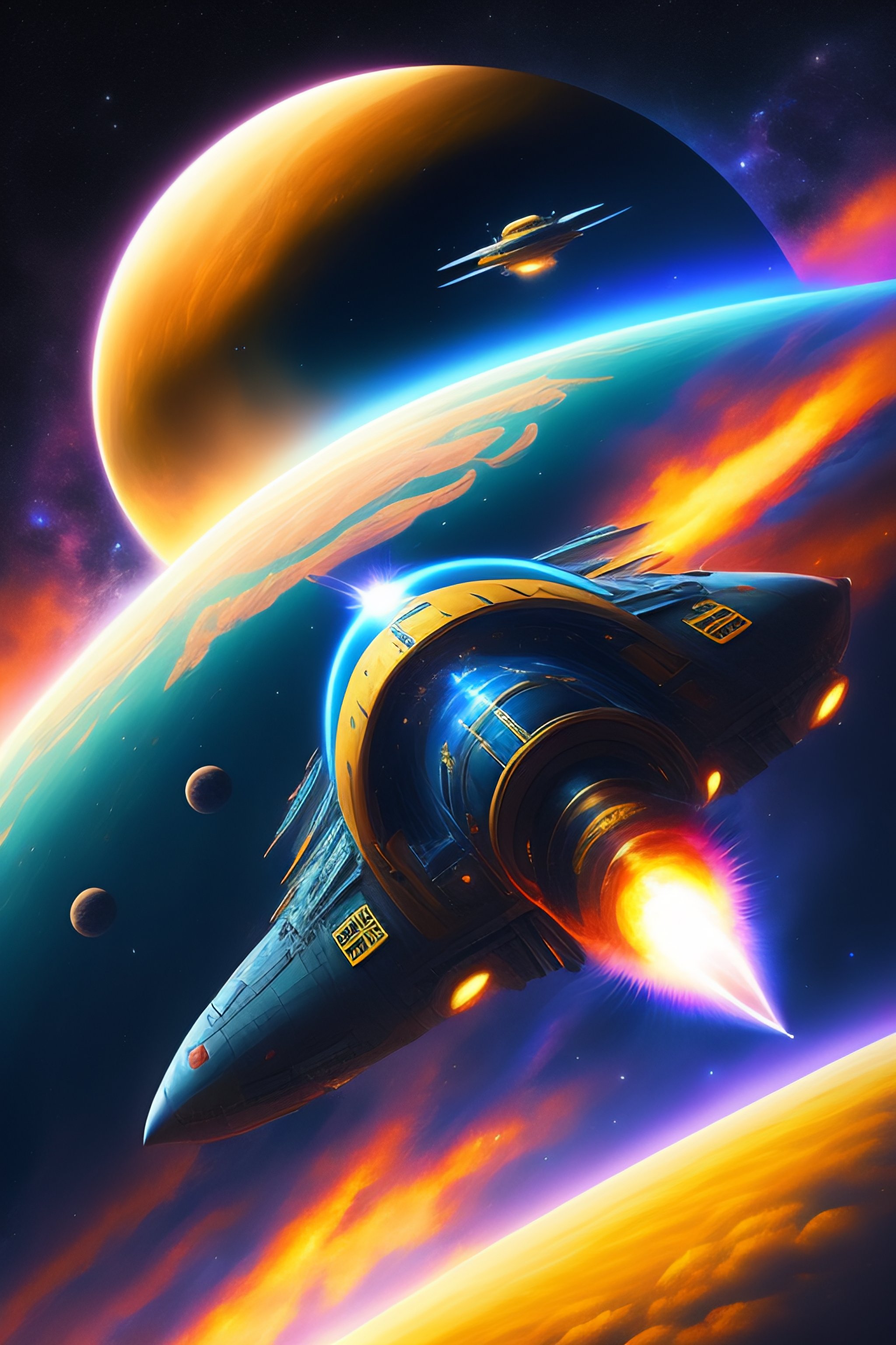 Lexica - Detailed pixel art, space ship battle, in space, retro, epic