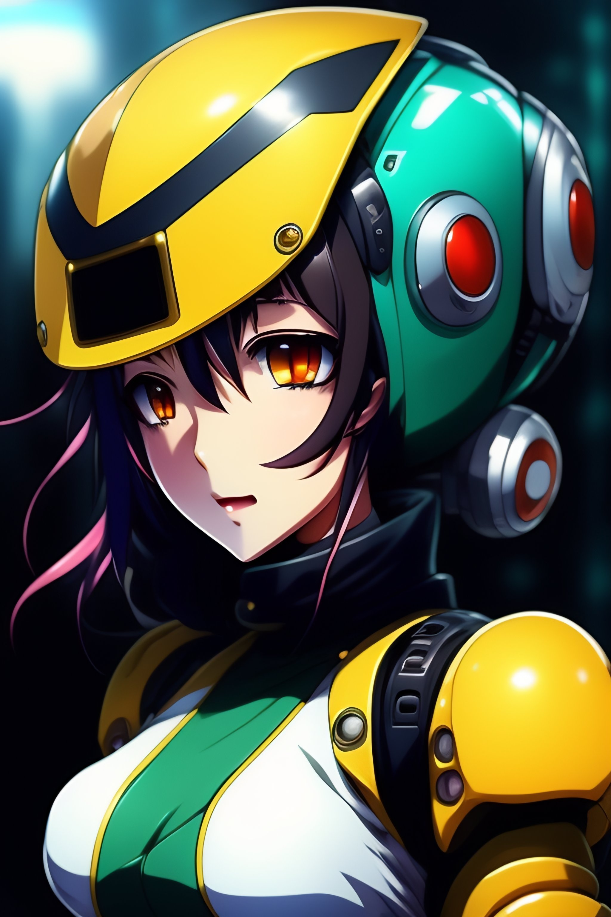 Lexica - Anime illustration of a Pokemon Blue and Black Robotic