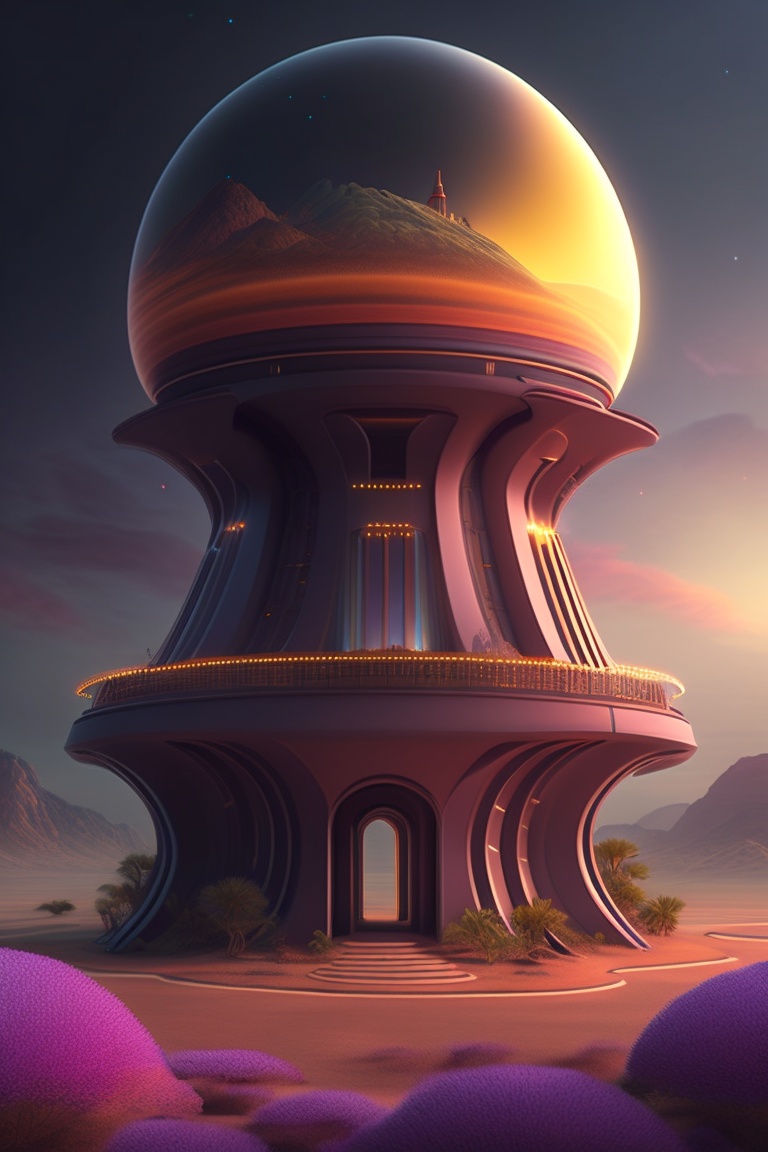 Lexica - An alien world with strange robot-like crearures, are building ...