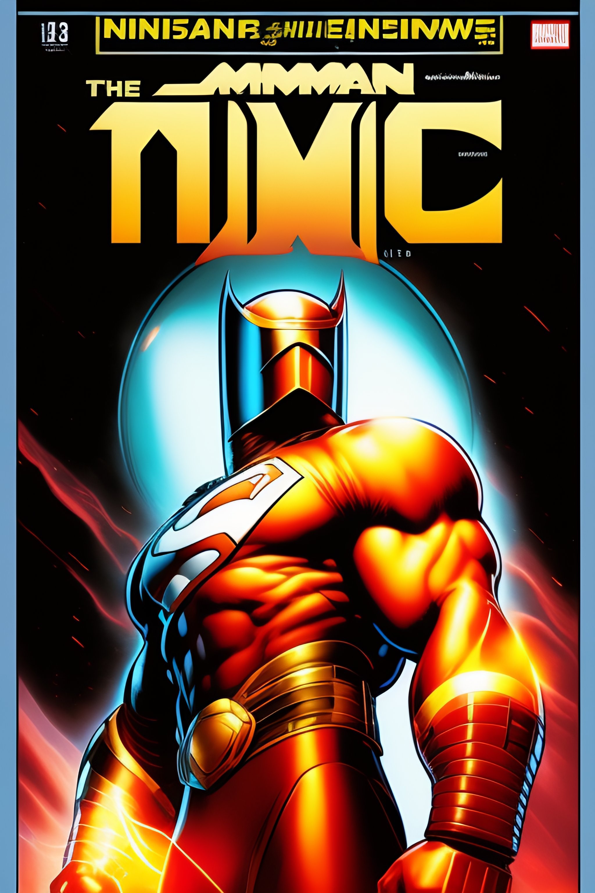 Lexica - The word " mindesigns " on an epic comic book cover, minimalistic