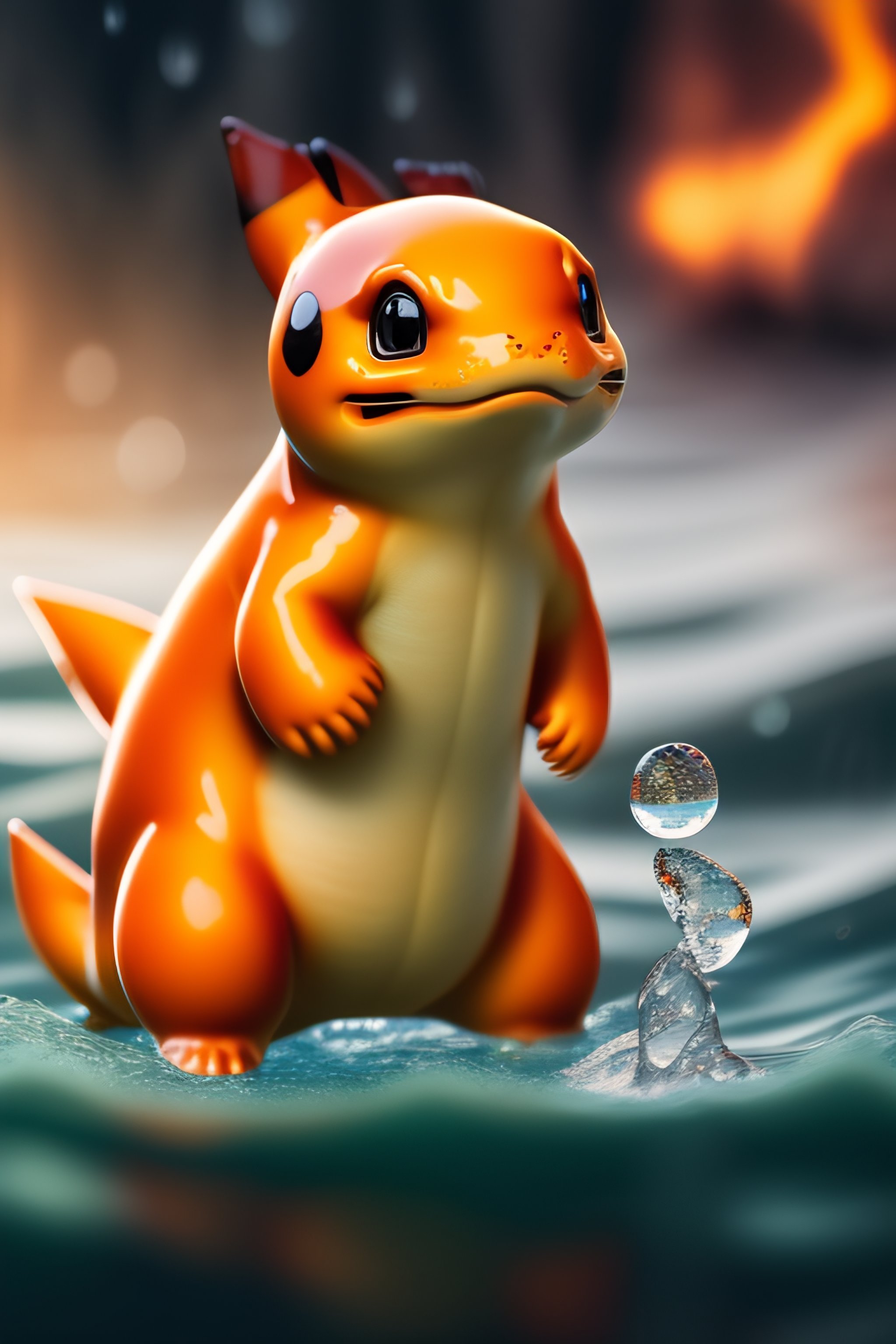 Lexica - Charmander pokemon water type instead of fire