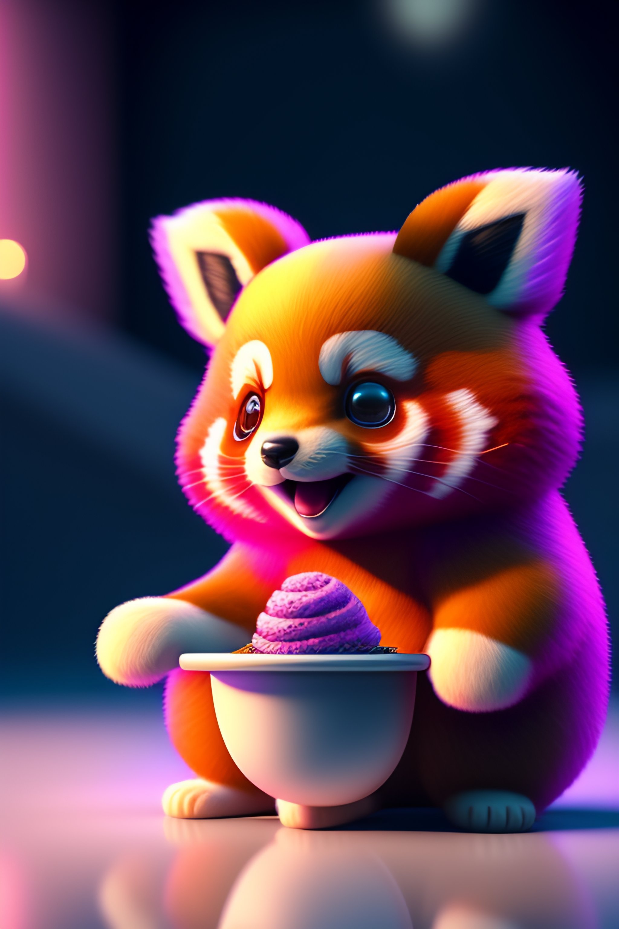 Lexica - High quality 3 d render hyperrealist very cute pastel fluffy ...