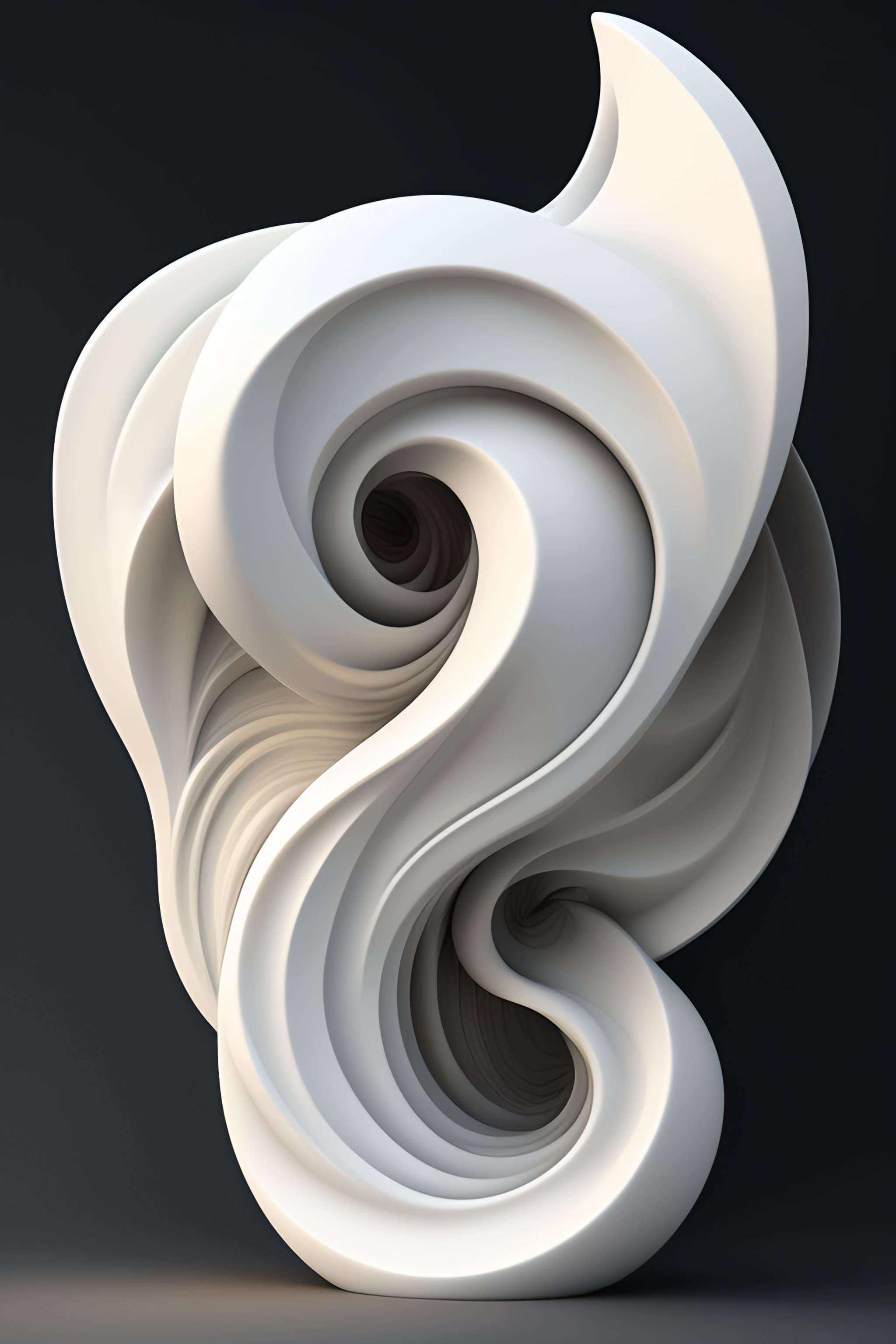 Lexica - Formalistic sculpture from marble, nature background, concept ...