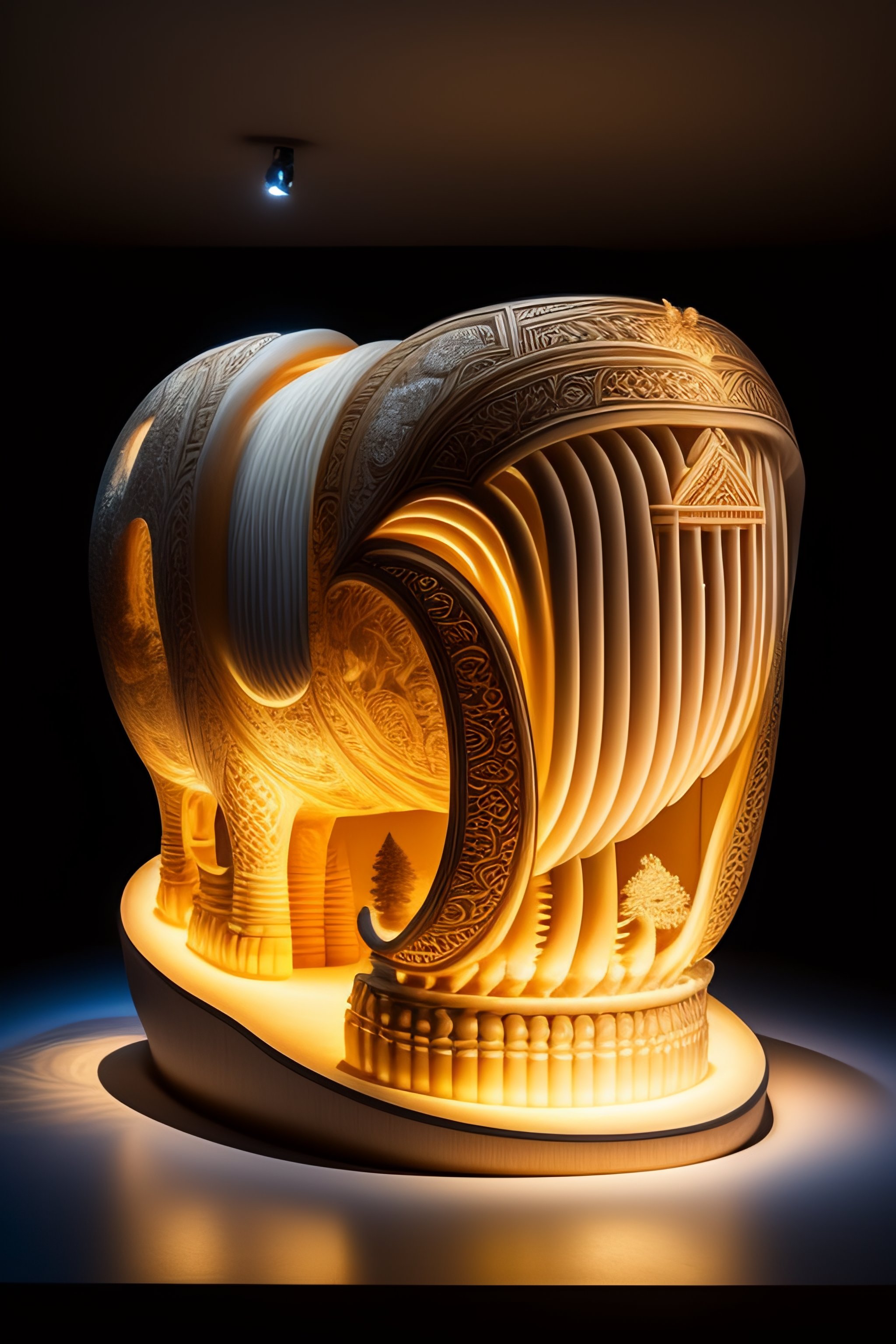 Lexica - A Chinese intricately carved elephant ivory tusk, the tusk is ...