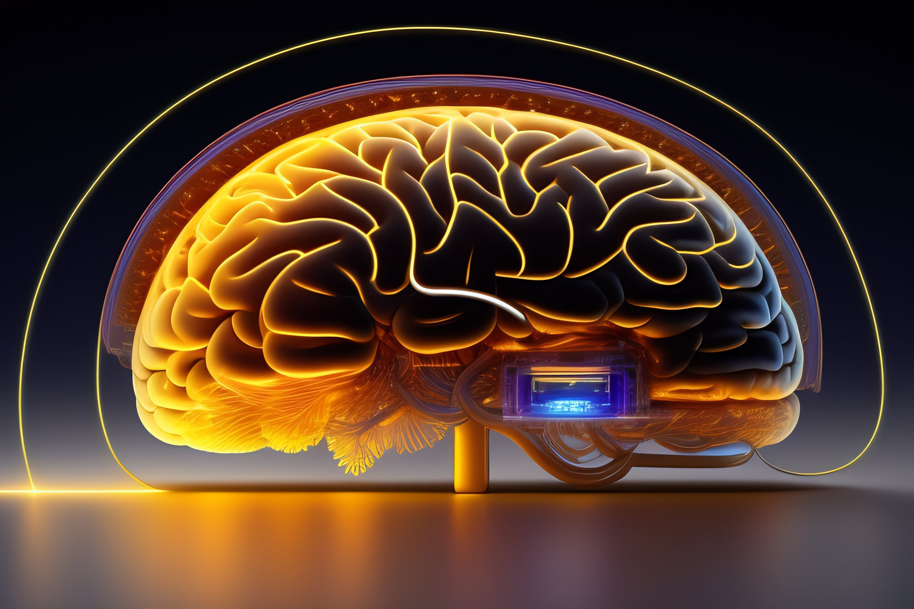 Lexica - Human brain with luminous neural pathways with a connected ...