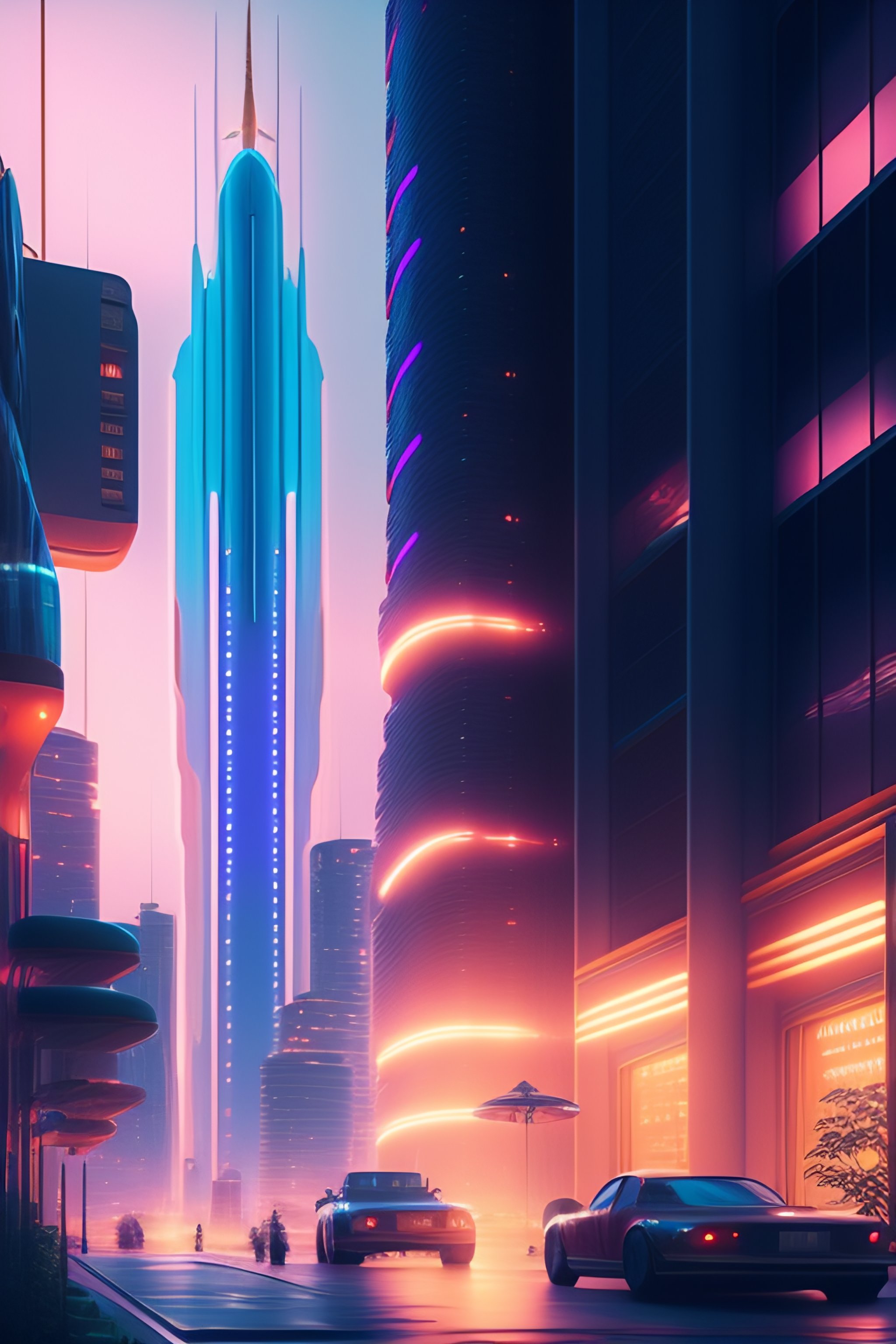 Lexica - Studio ghibli, city skyline, intricate artwork by tooth wu and ...