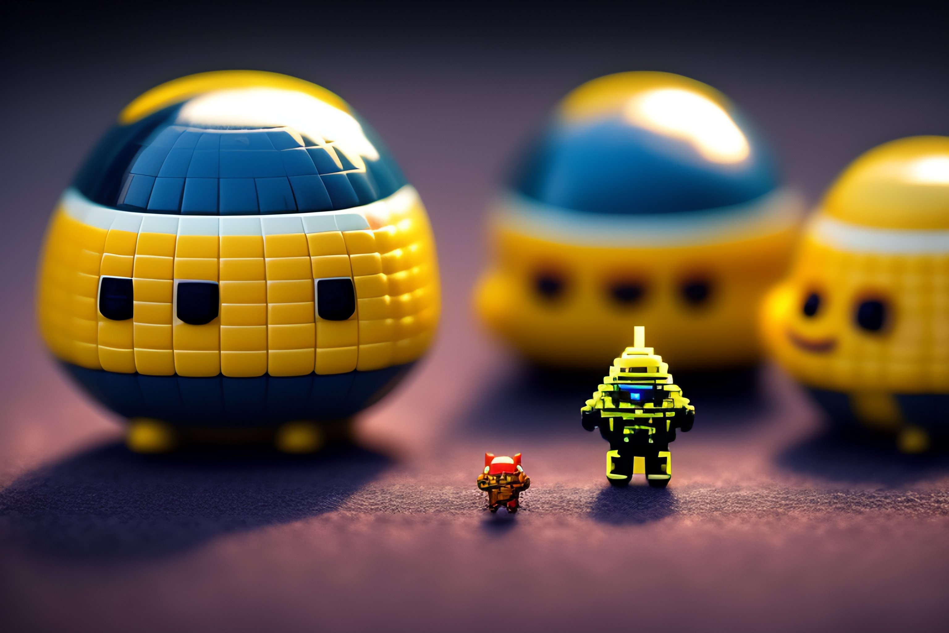 Lexica - Space Invaders are threatening an alien family, scene from ...