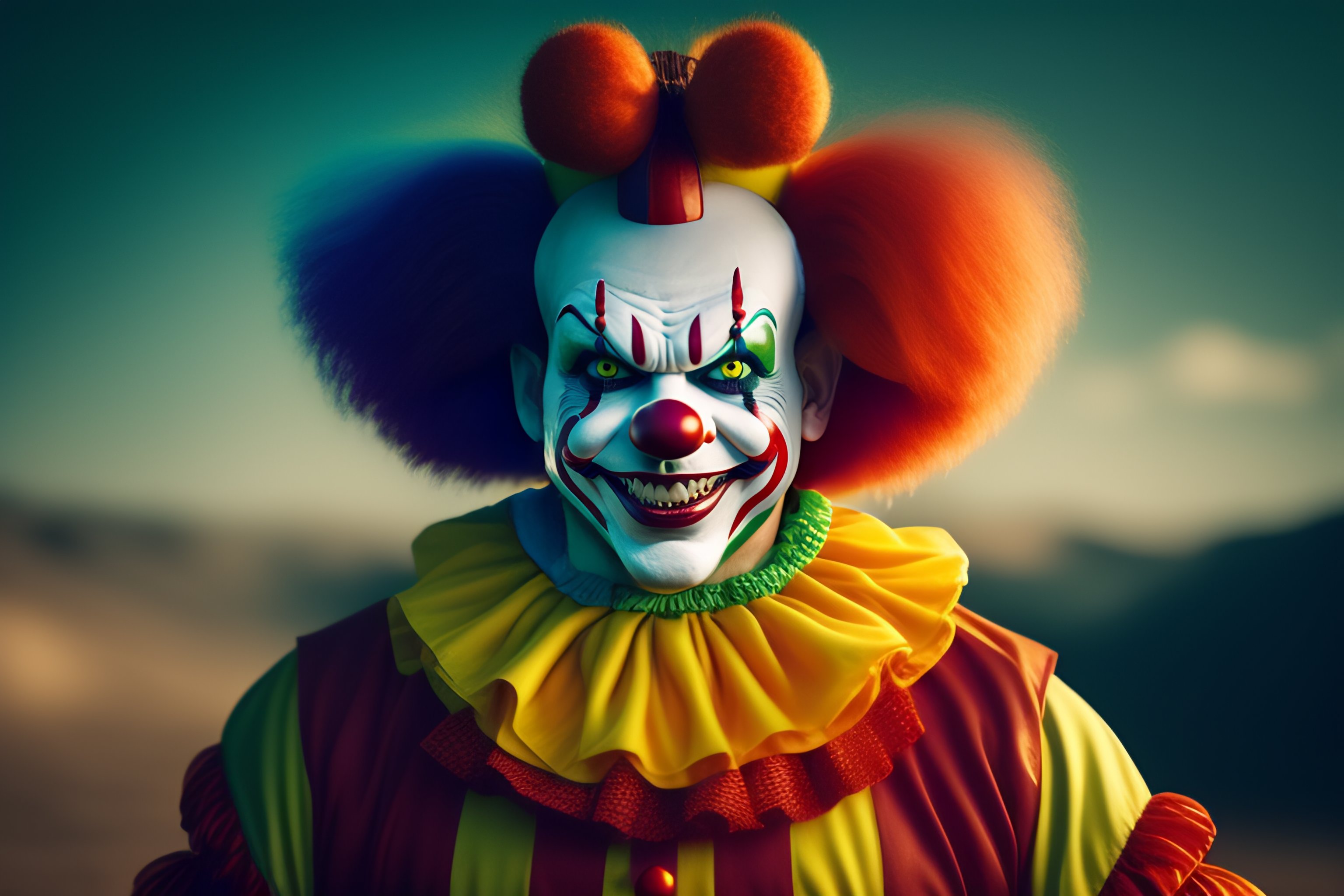 Lexica - Clown, pennywise, payaso it movie, realismo, realista, 4k, hq ...