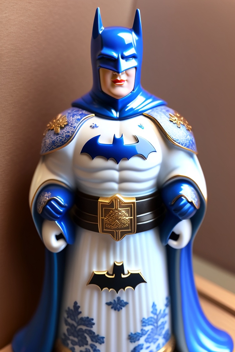 Lexica - Chinese ornamental porcelain batman figurine, fine design ...